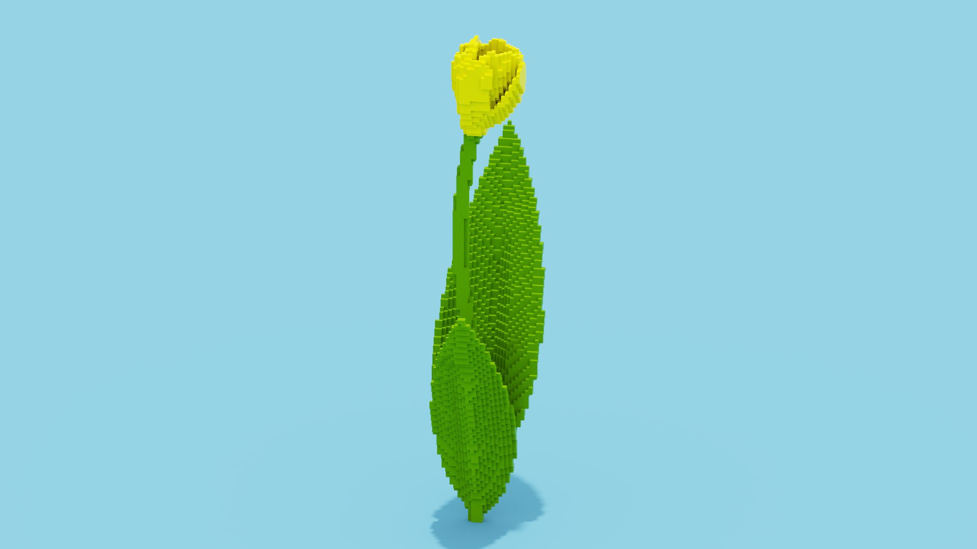 Tulip Voxel 3d Icon Model - TurboSquid 2215634