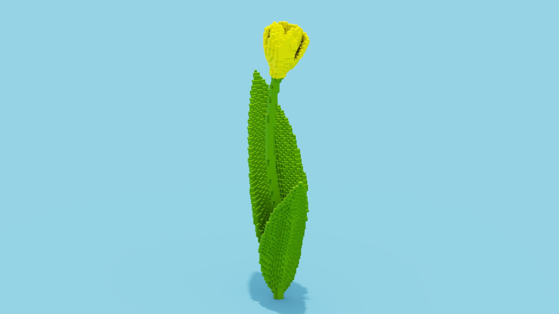 Tulip Voxel 3d Icon Model - TurboSquid 2215634