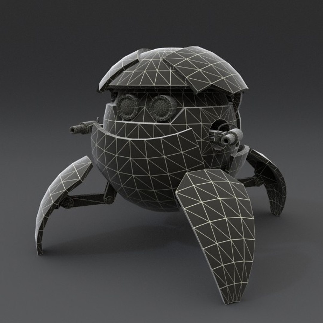 3d Rigged Sphere Robot