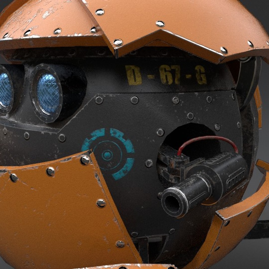 3d Rigged Sphere Robot