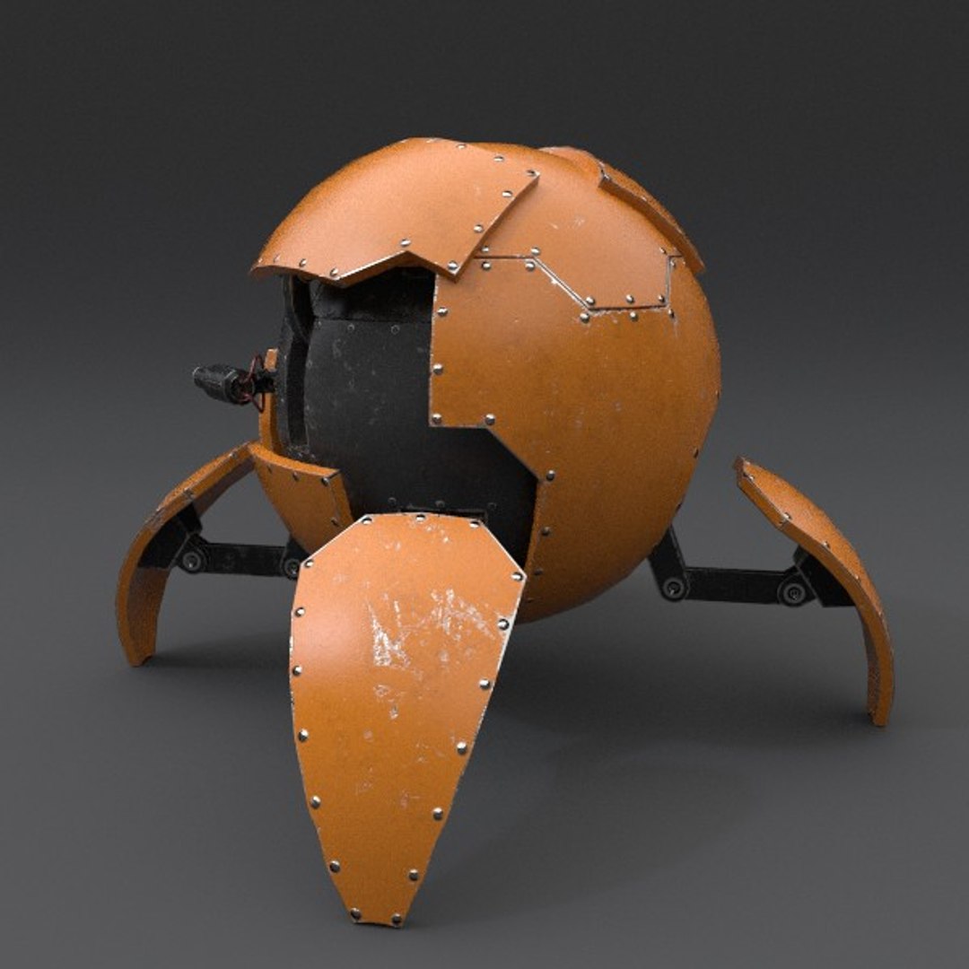 3d Rigged Sphere Robot