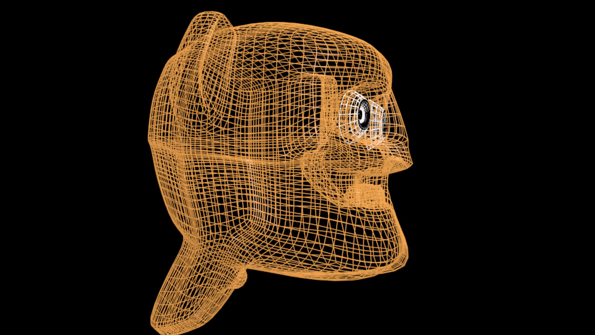 Simple Cartoon Head 3d Model