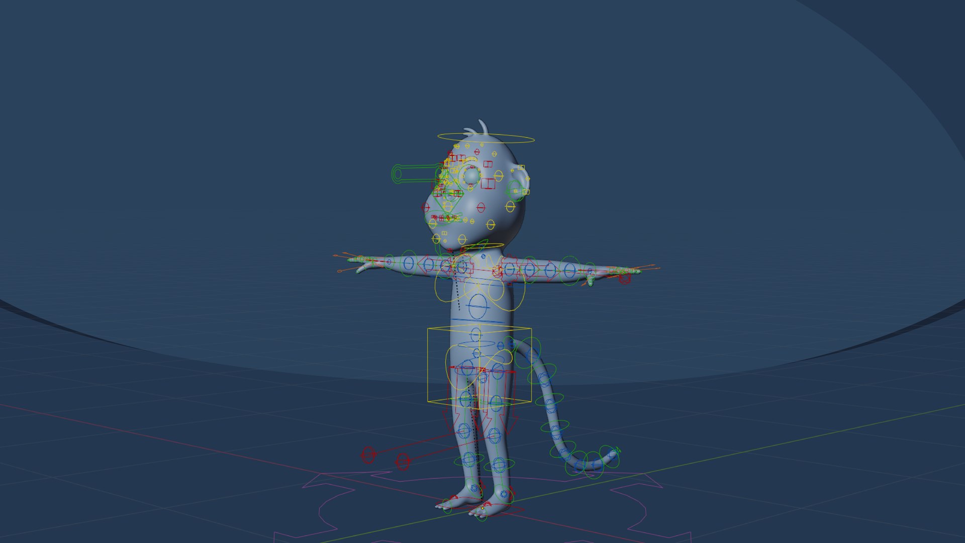 Monkey 3D Cartoon Rigged Model - Blender 3D Model - TurboSquid 2222045