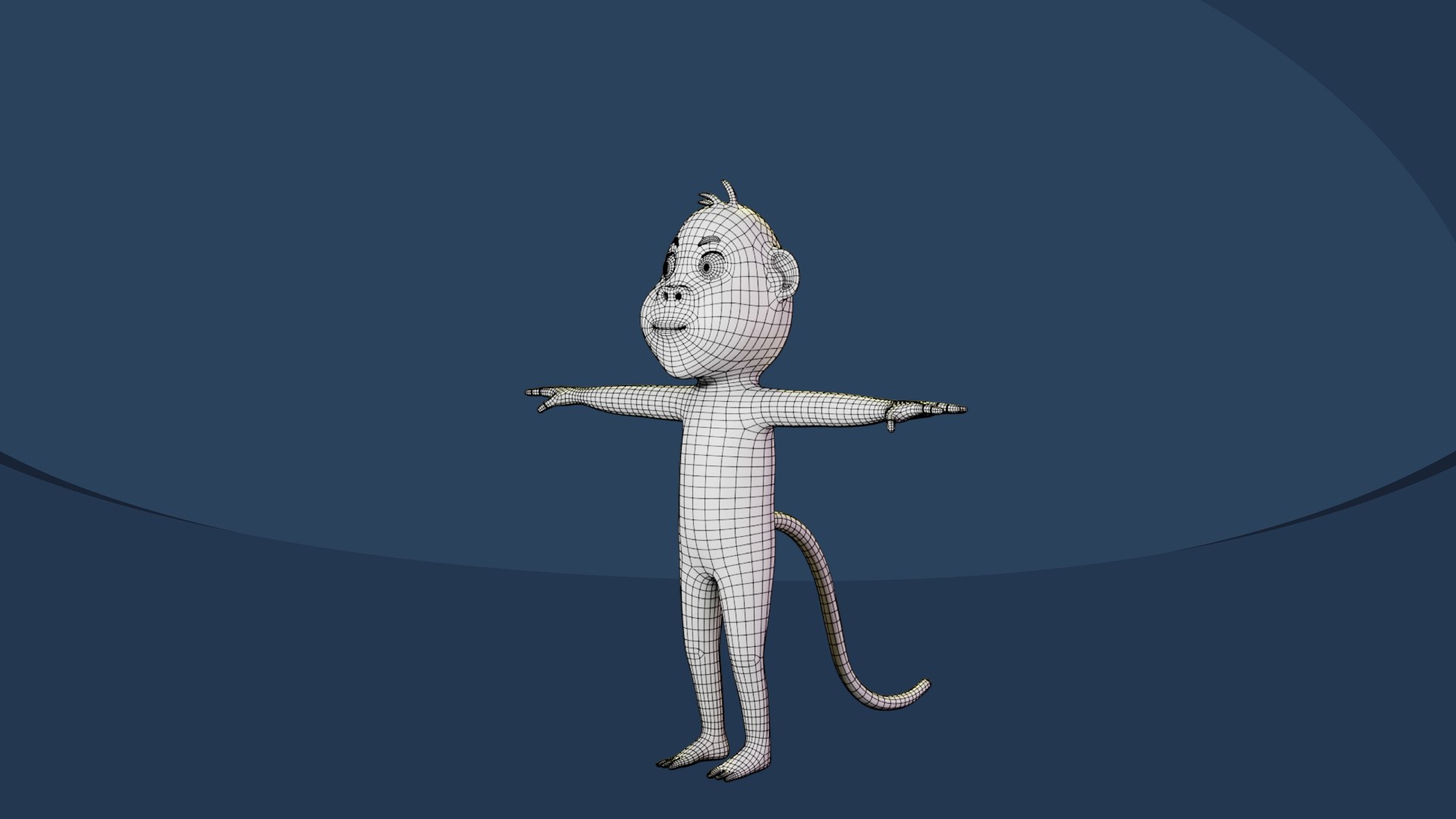 Monkey 3D Cartoon Rigged Model - Blender 3D Model - TurboSquid 2222045