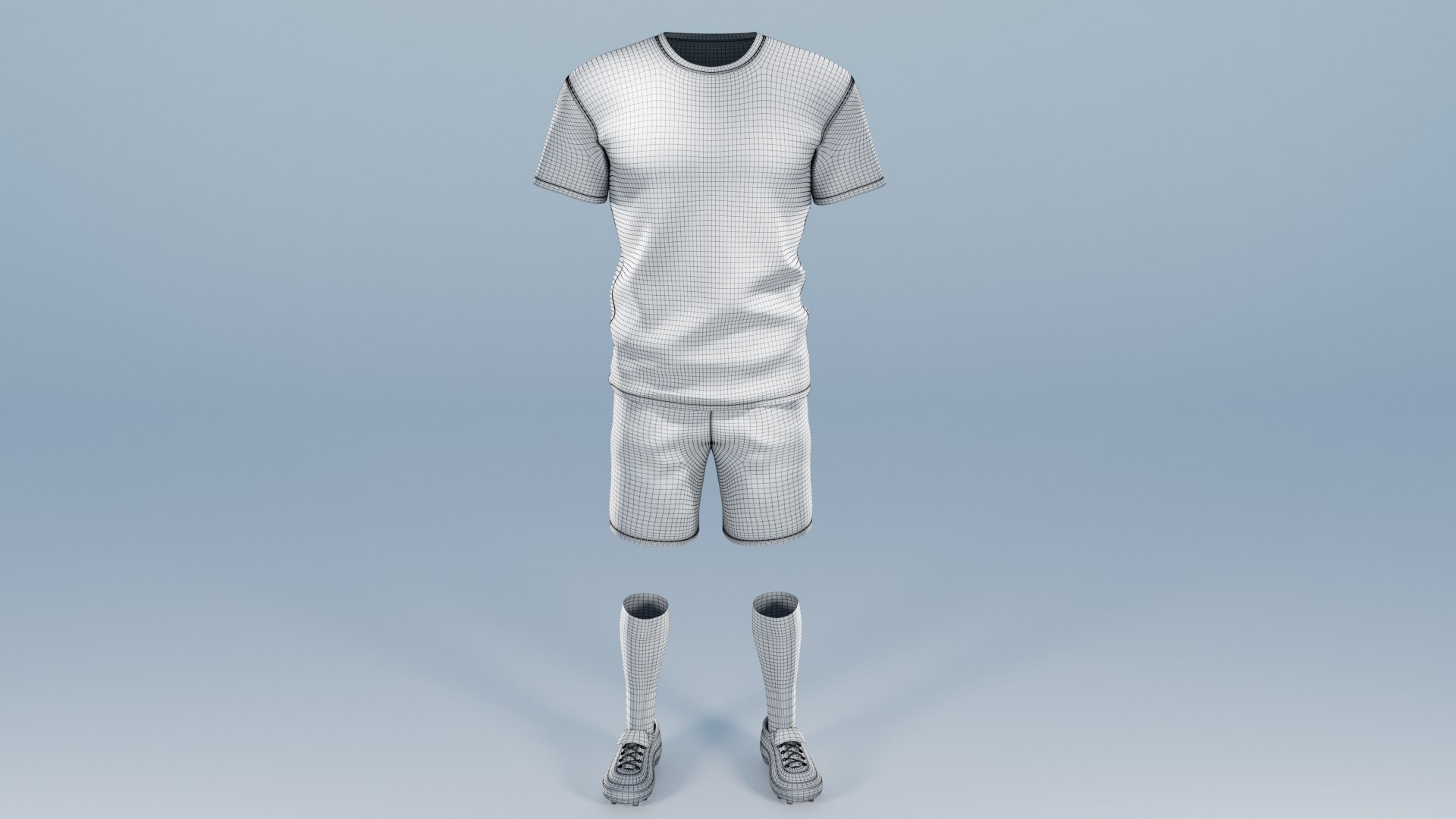 Football Uniform 3D Model - TurboSquid 1784191