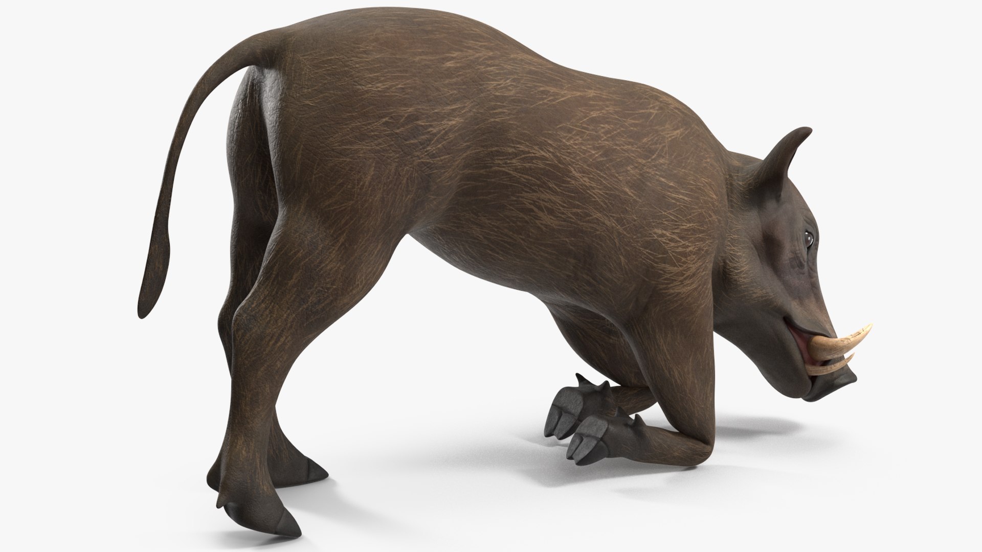 African Wild Boar Kneeling Pose Model - TurboSquid 2220168