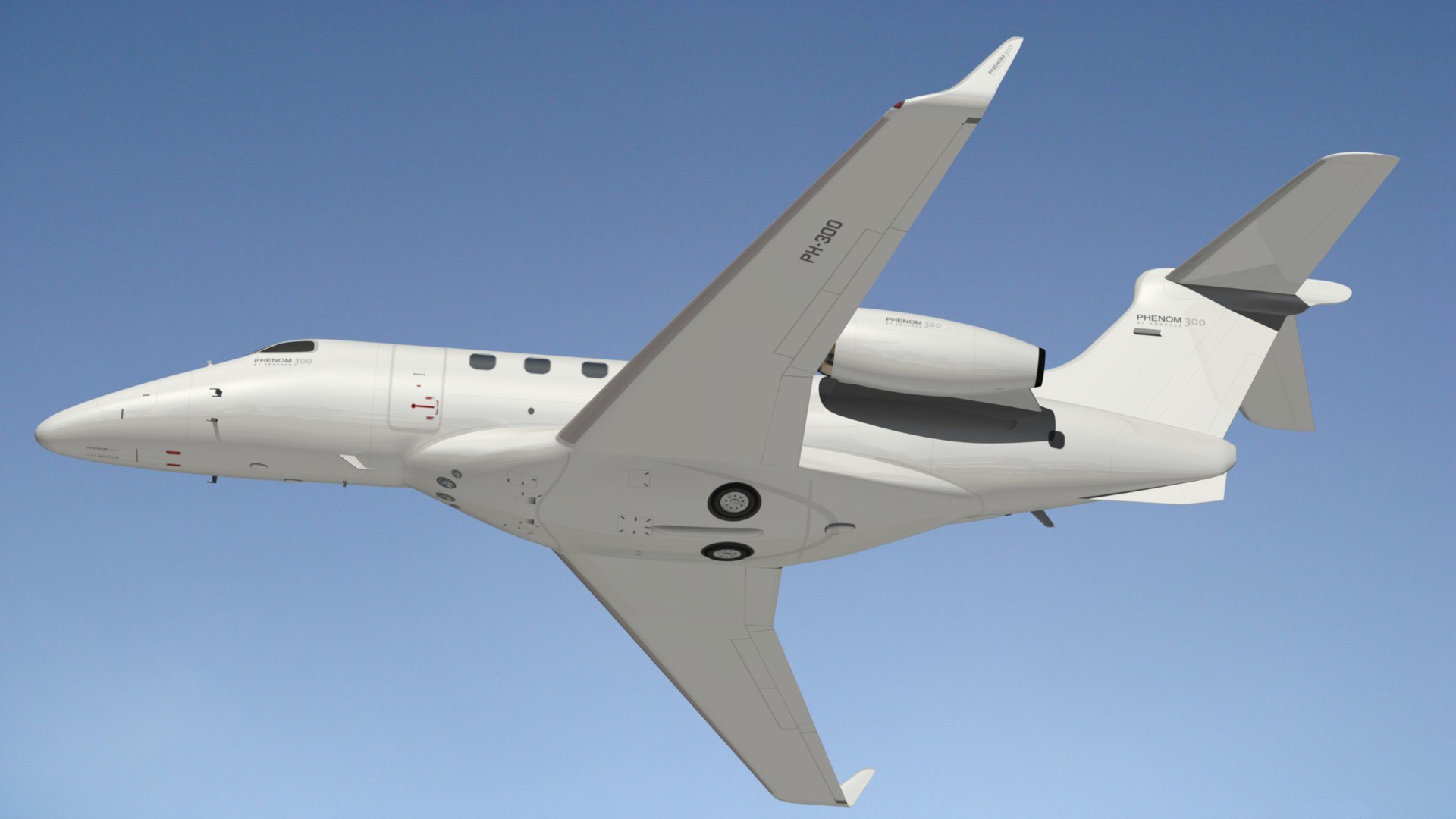 3D Model Phenom 300 White Livery - TurboSquid 1994249