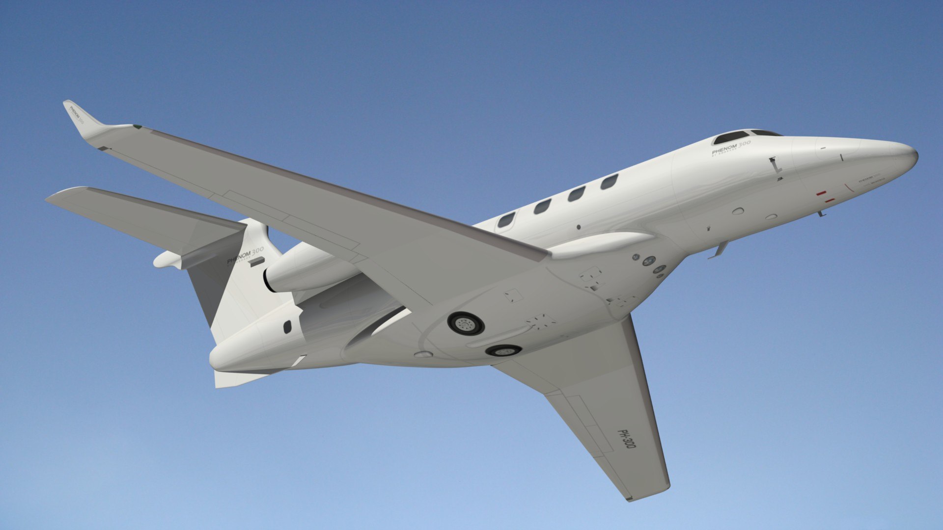 3D Model Phenom 300 White Livery - TurboSquid 1994249