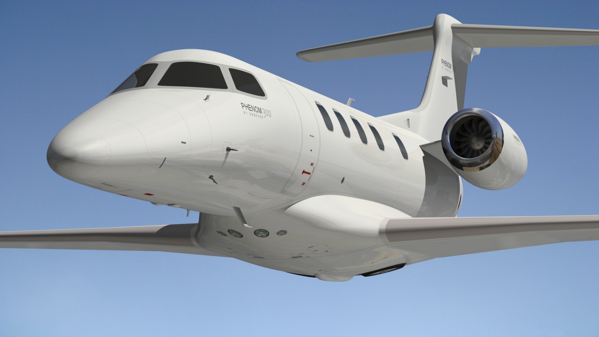 3D Model Phenom 300 White Livery - TurboSquid 1994249