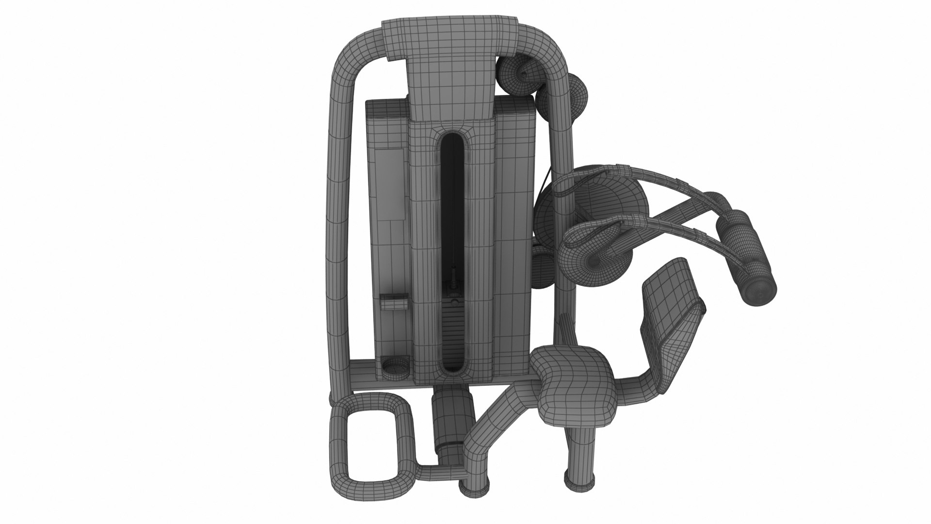 3D Model Abdominal Crunch GYM Machine - TurboSquid 1923243