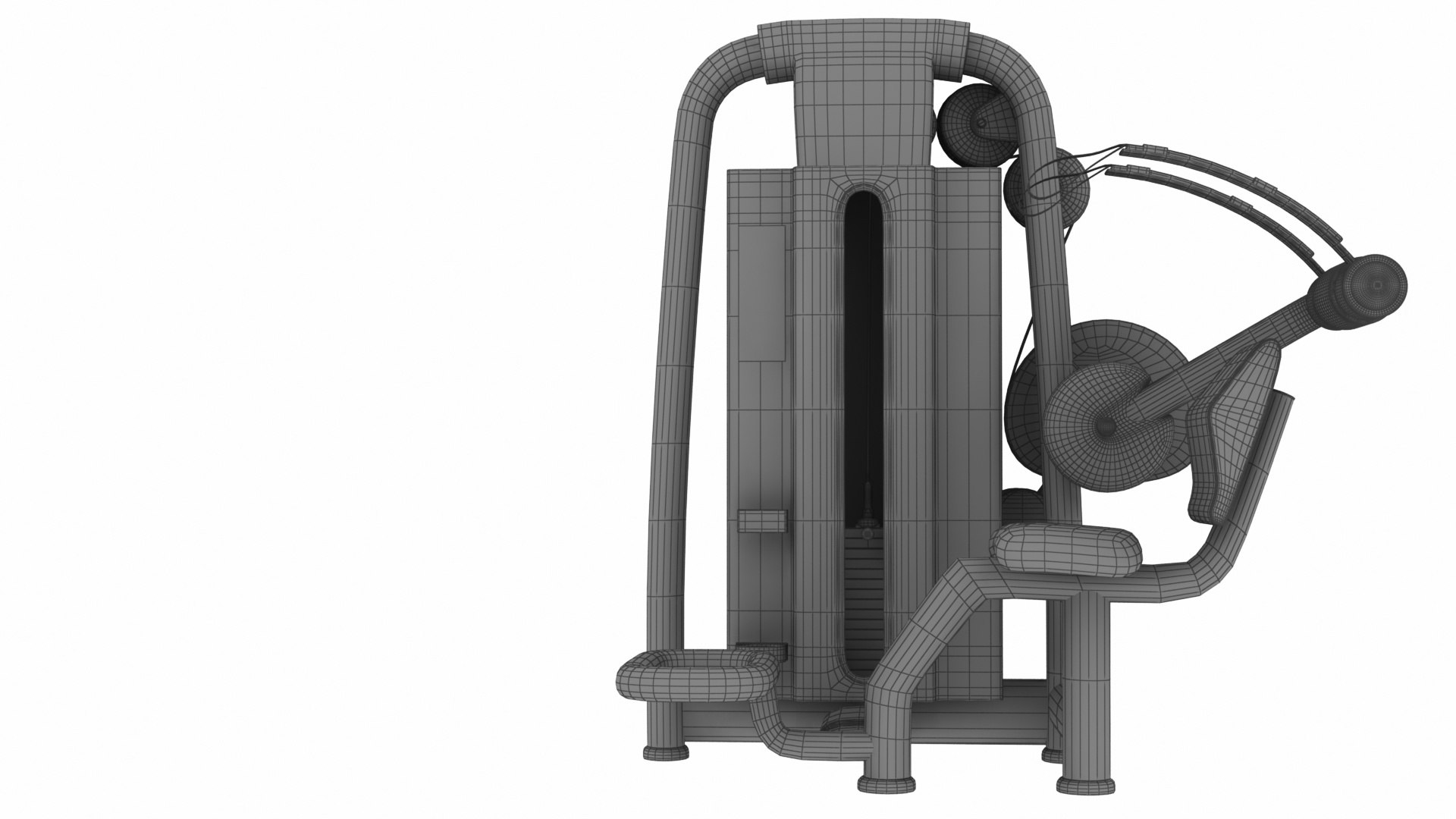 3D Model Abdominal Crunch GYM Machine - TurboSquid 1923243