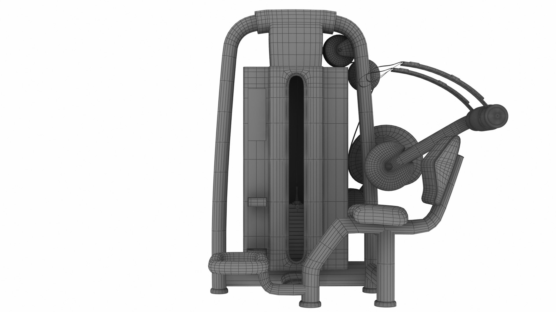 3D Model Abdominal Crunch GYM Machine - TurboSquid 1923243