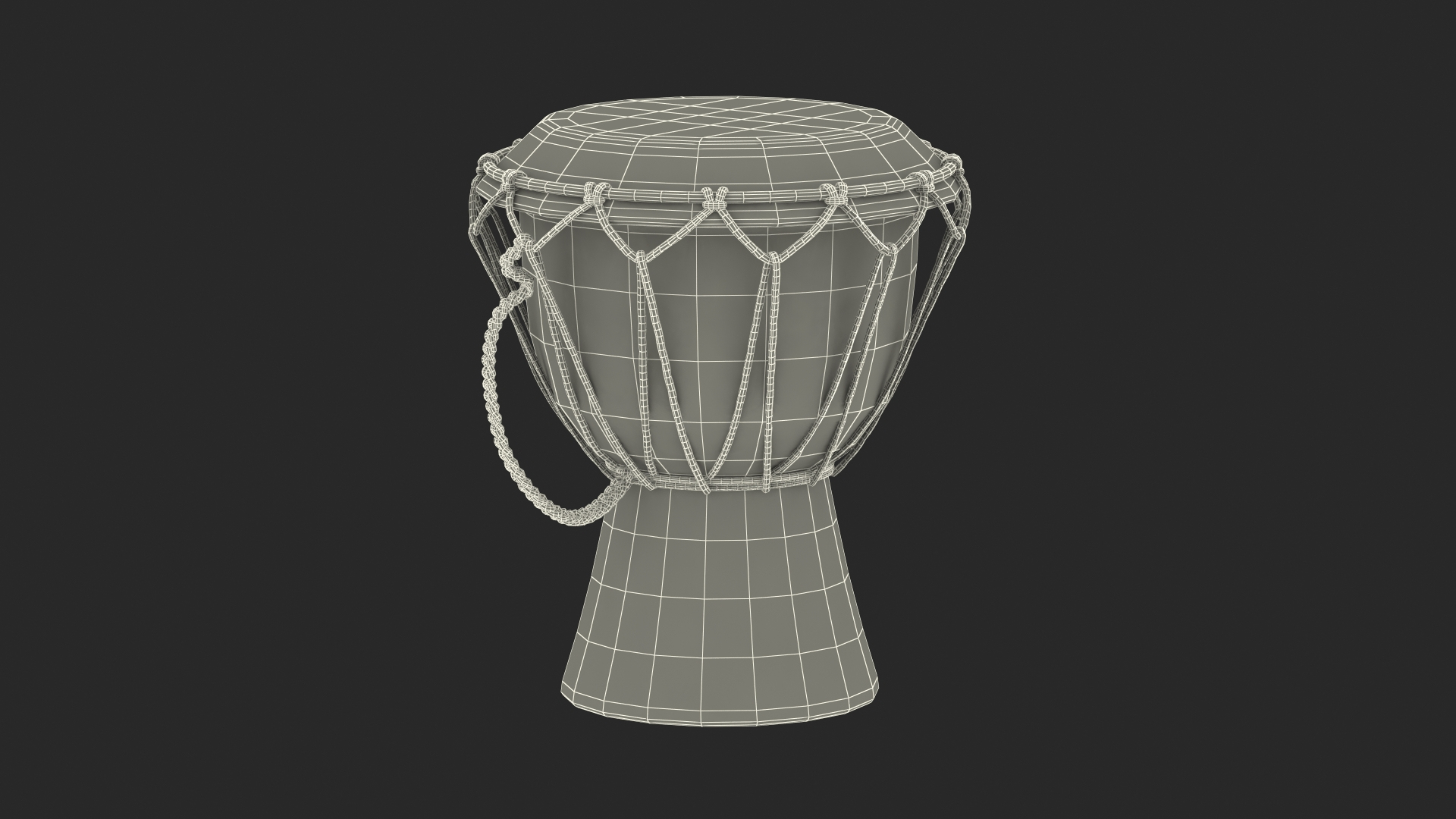 African Drum With Folk Motif Model - TurboSquid 2041004