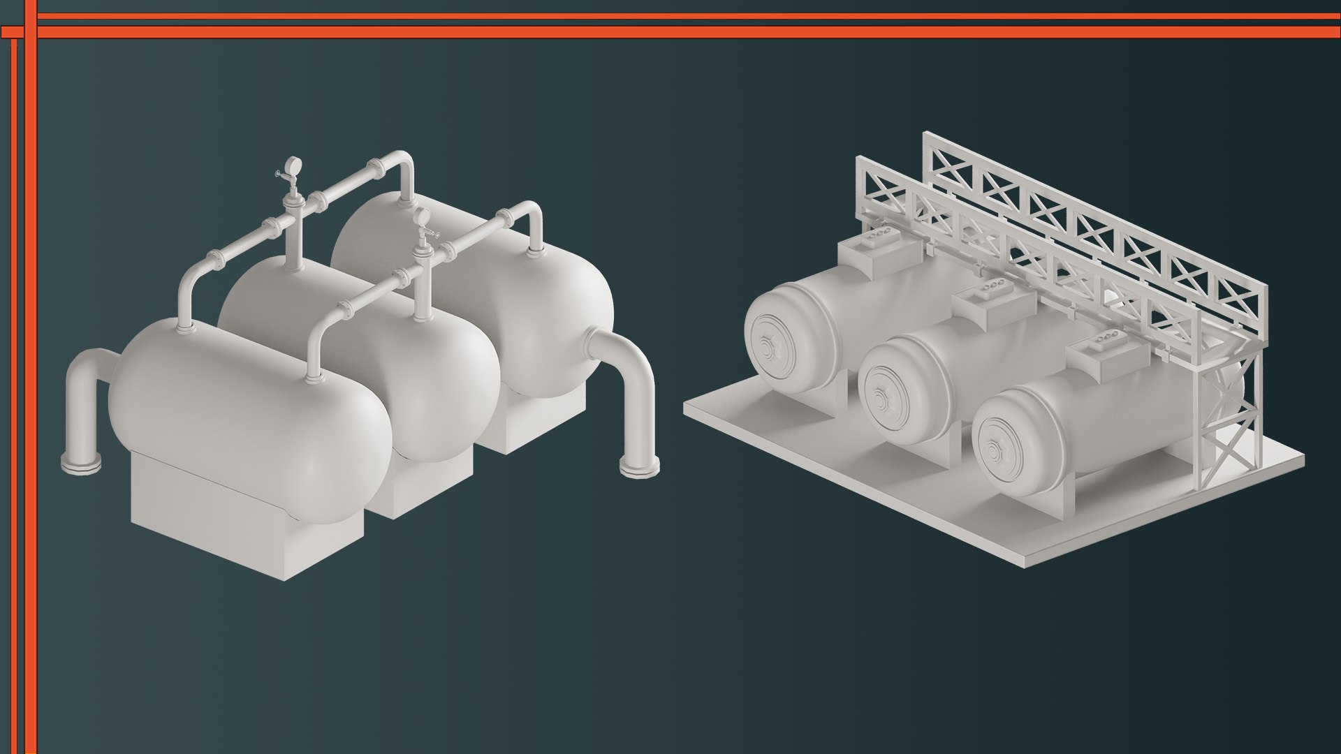 3D Industrial Tanks VOL-03 - TurboSquid 2162723