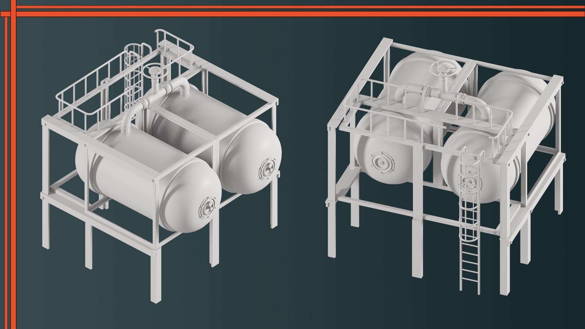 3D Industrial Tanks VOL-03 - TurboSquid 2162723
