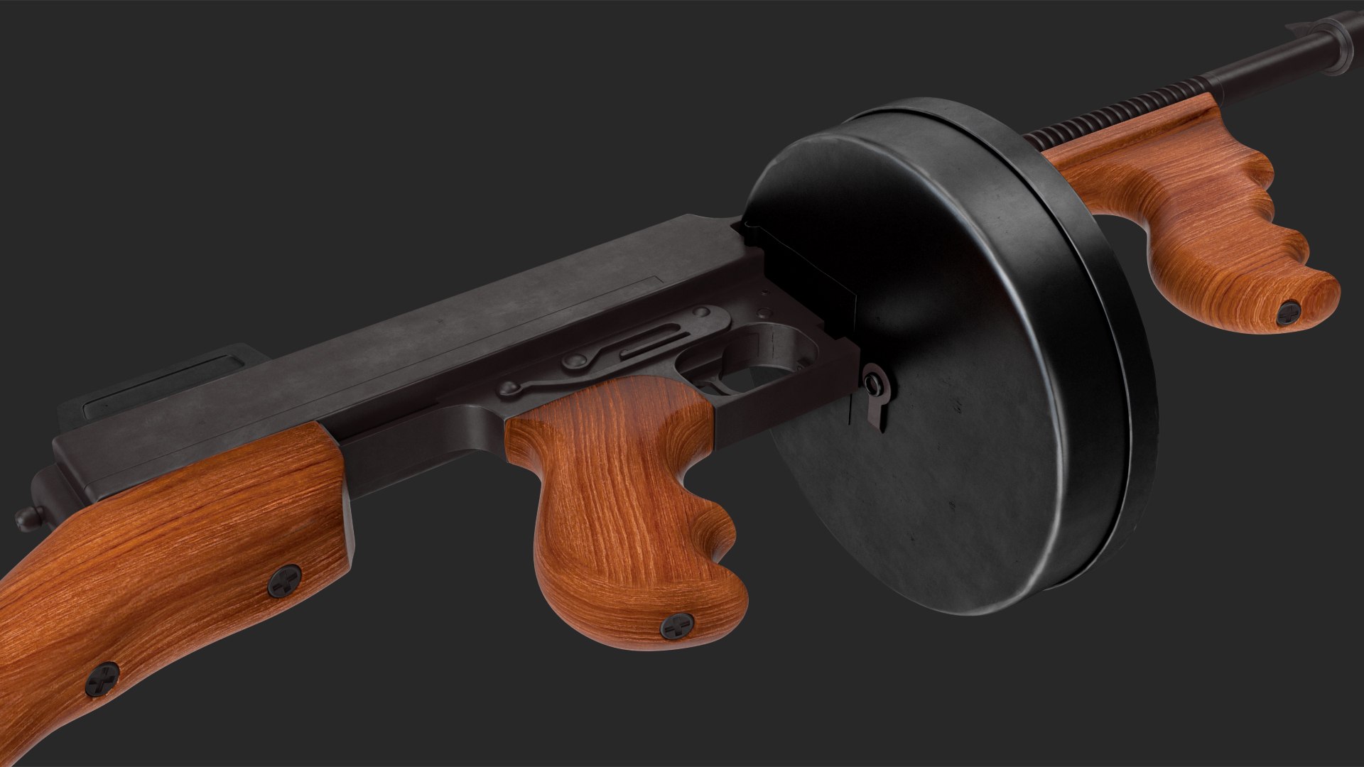 Thompson Submachine Gun 3D Model - TurboSquid 2146030