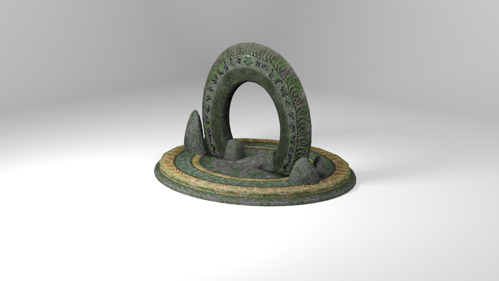 3D Ancient Rock Portal - TurboSquid 1829246