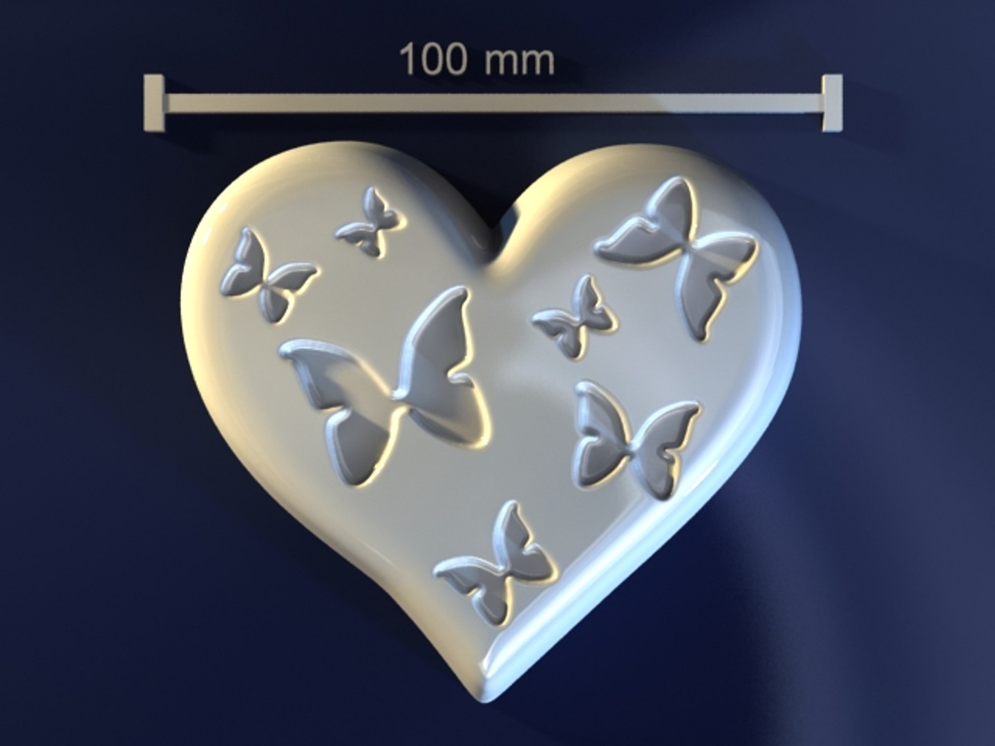 3d Love Mould Hand Model