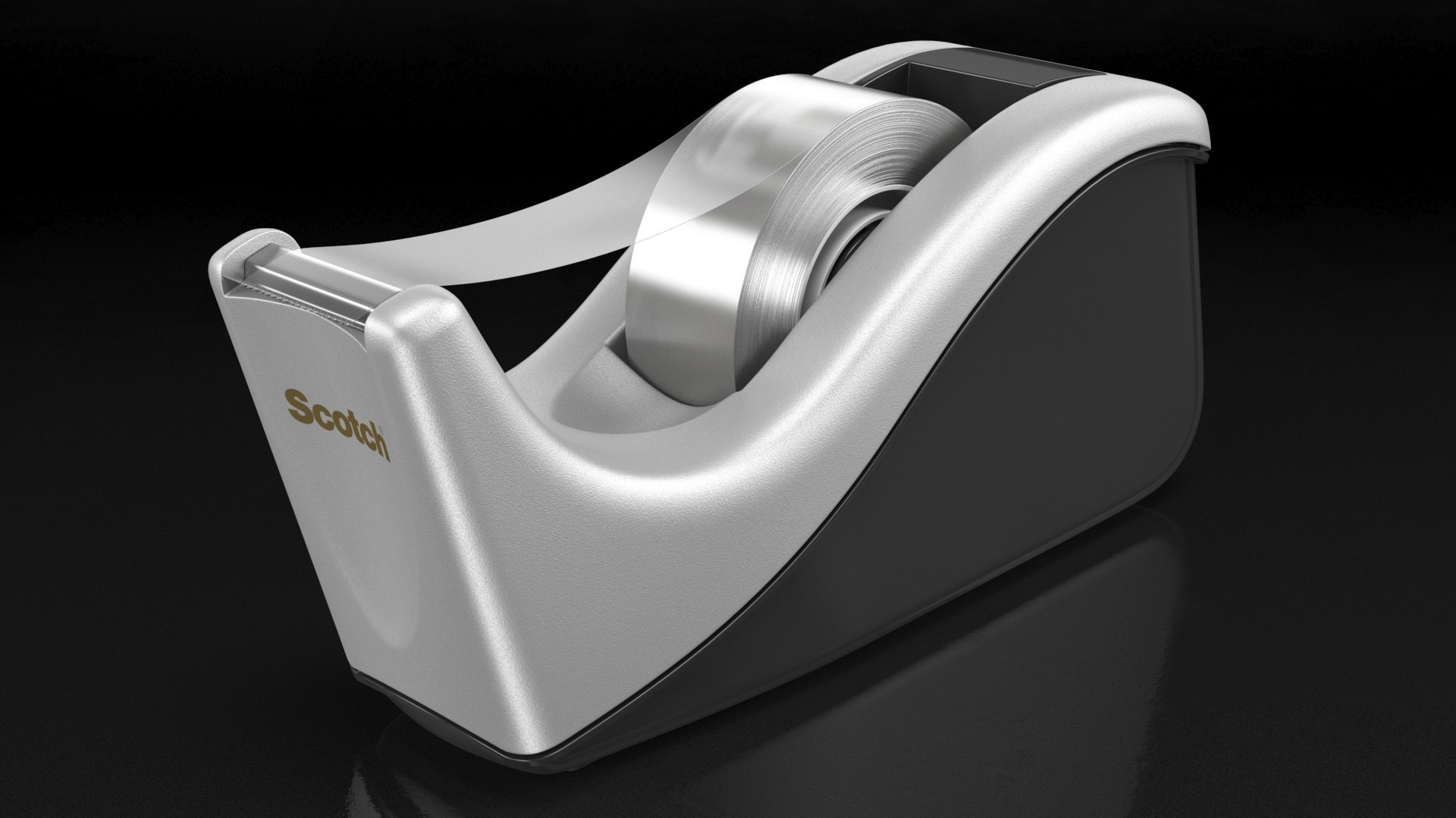 3D Scotch C60ST Desk Tape Dispenser Transparent Model - TurboSquid 1812458