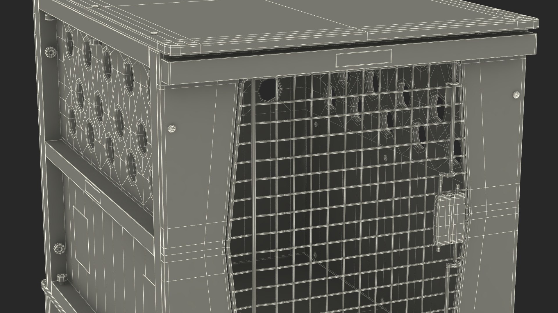 3D Animal Crate Travel Dark Wood - TurboSquid 2155443