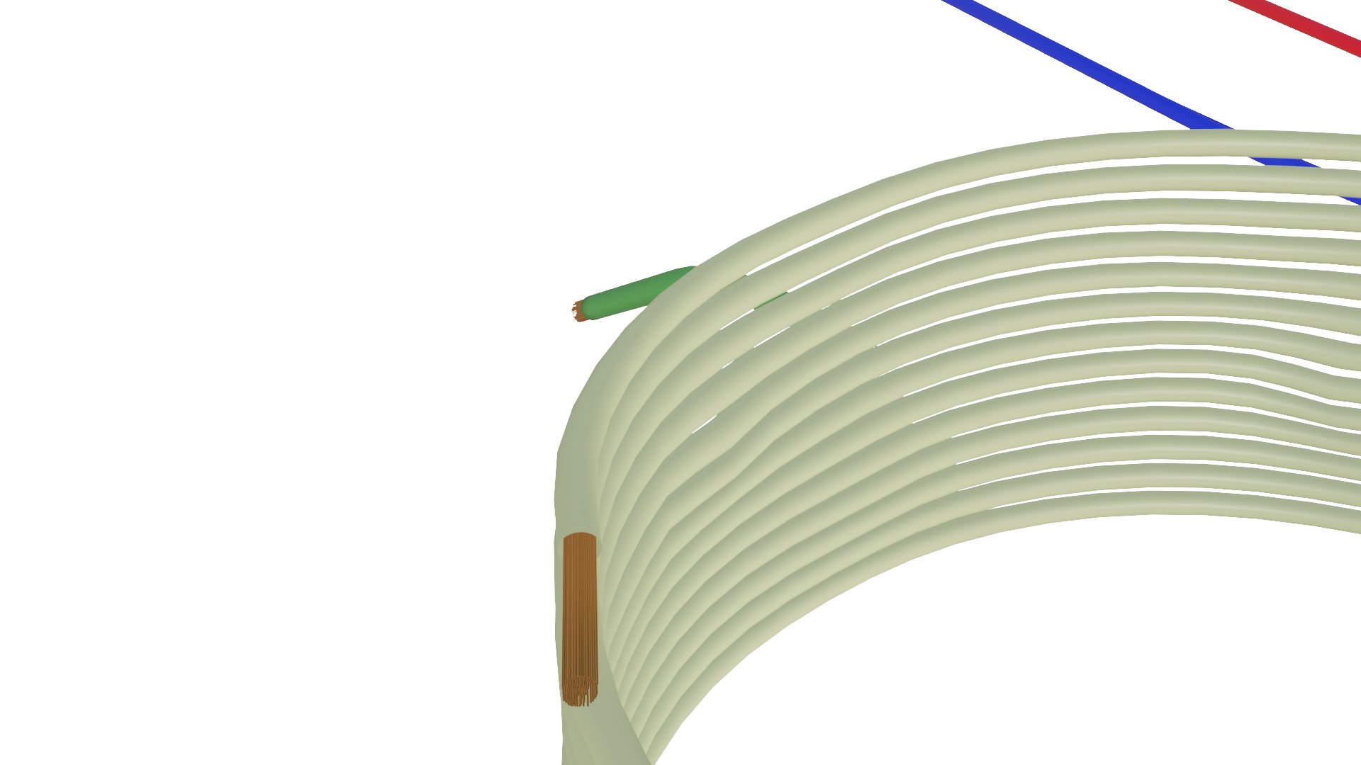 3D Copper Cables Model - TurboSquid 1892252