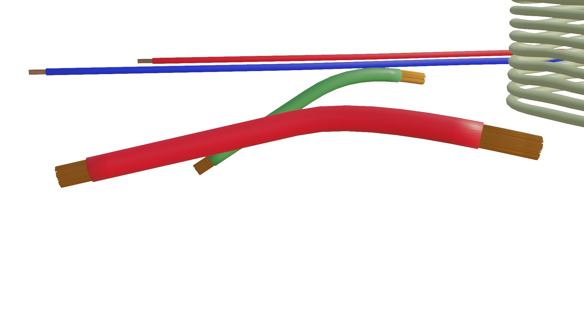 3D Copper Cables Model - TurboSquid 1892252