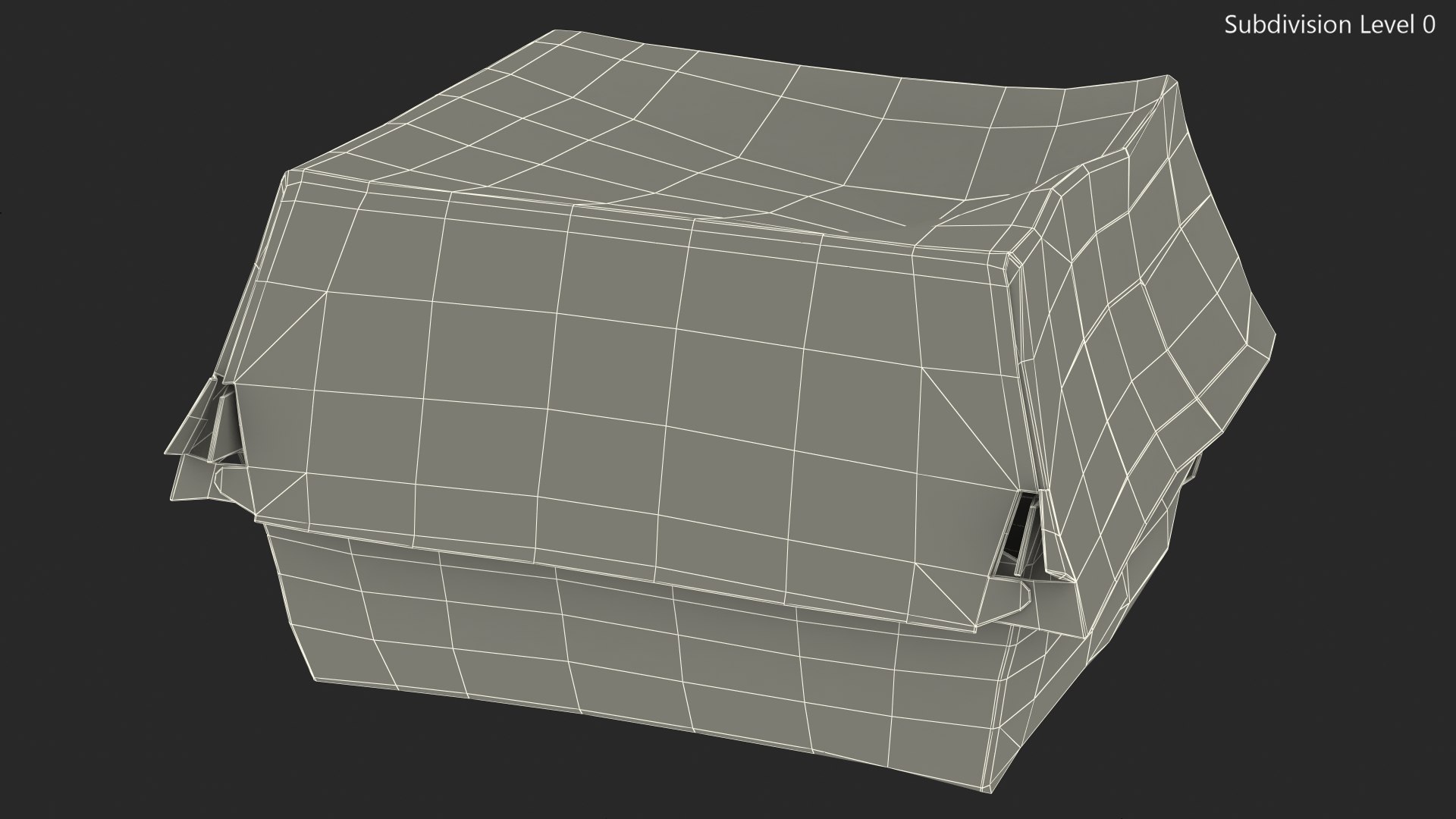 3D model Burger Box Brown Paper - TurboSquid 1855186