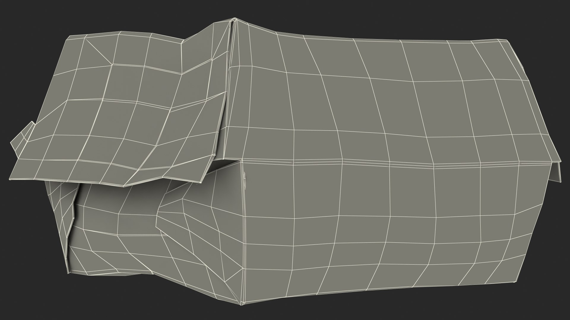 3D model Burger Box Brown Paper - TurboSquid 1855186