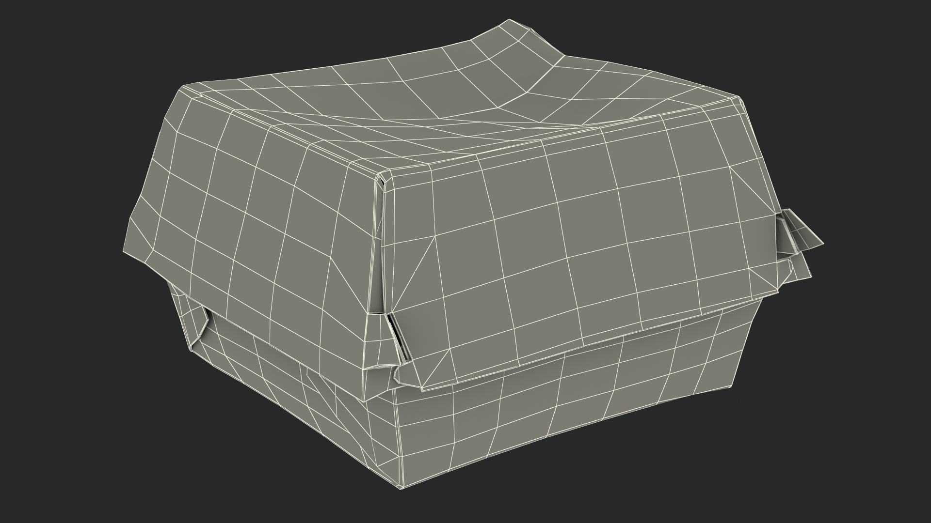 3D model Burger Box Brown Paper - TurboSquid 1855186