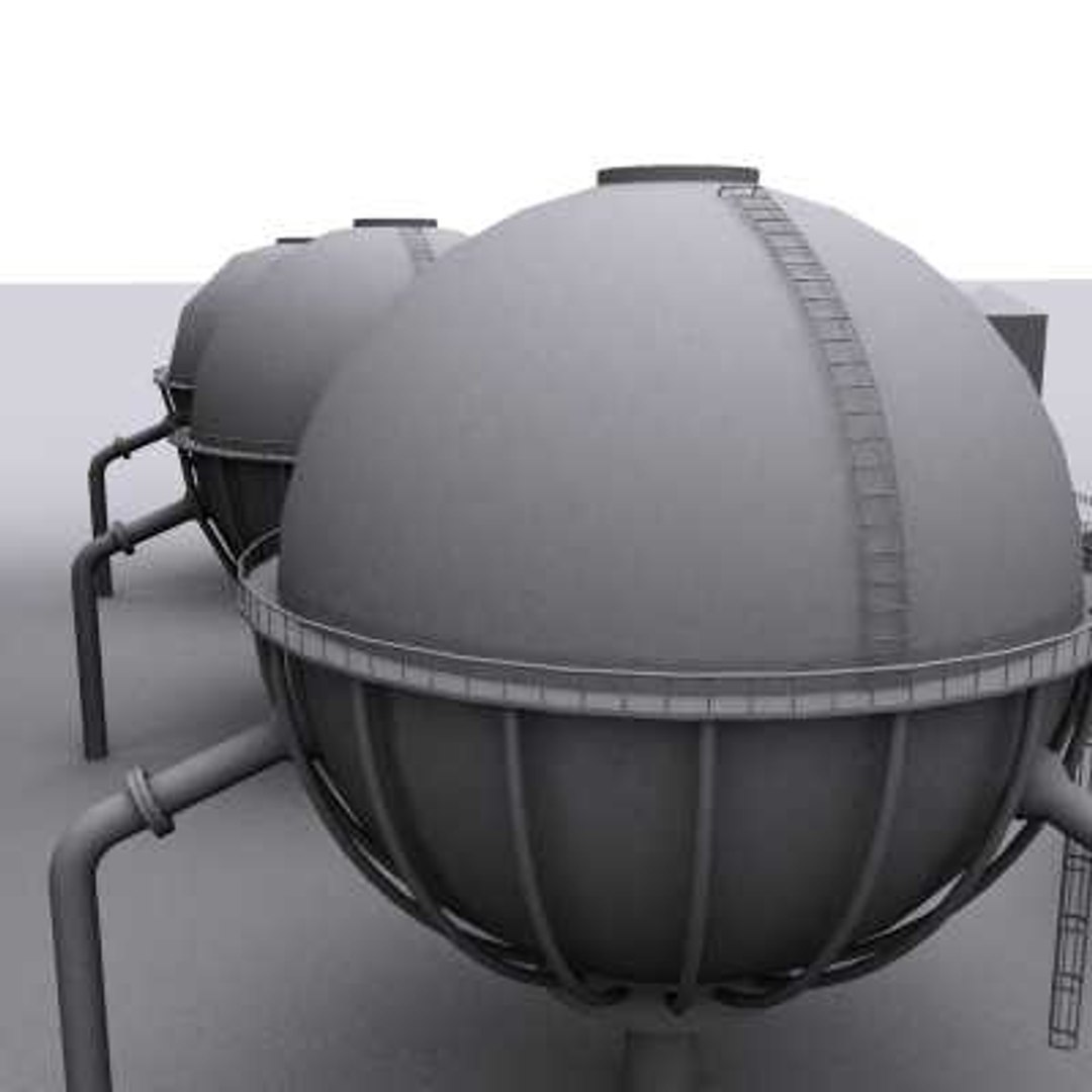 Factory Industrial Structure 3d Model