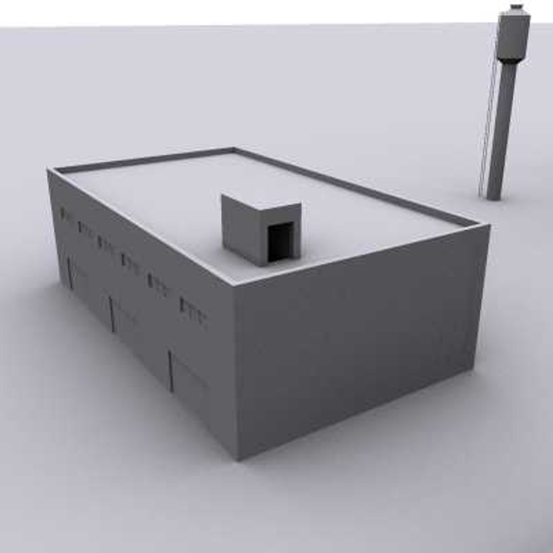 Factory Industrial Structure 3d Model