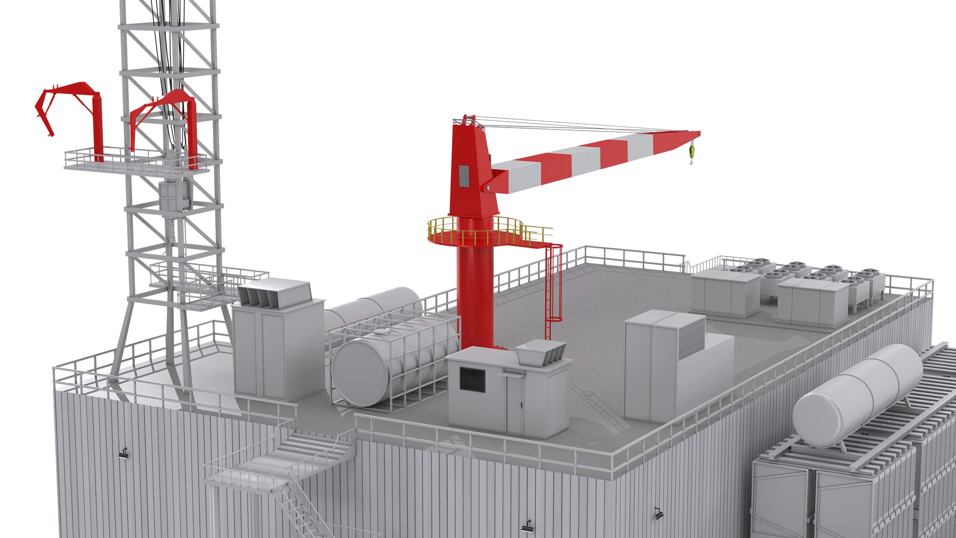 3D Offshore Substation Platform Model - TurboSquid 2410717