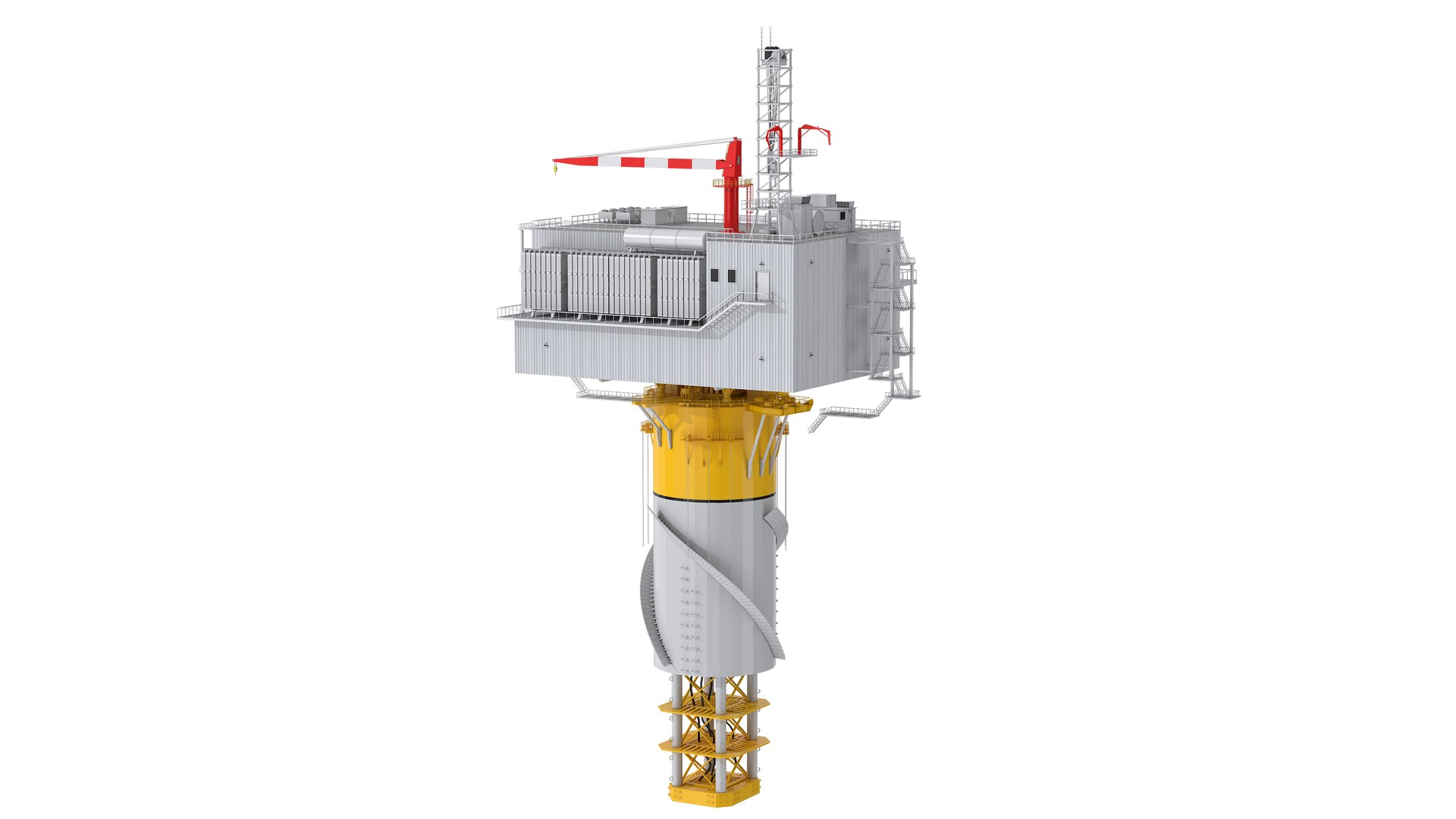3D Offshore Substation Platform Model - TurboSquid 2410717