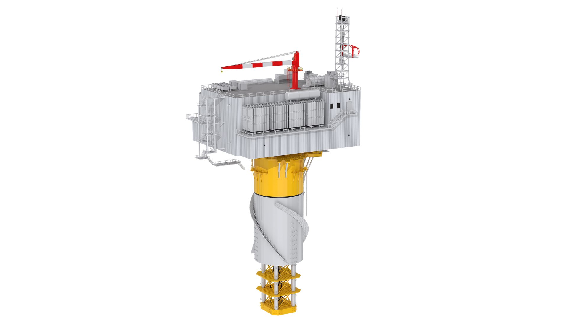 3D Offshore Substation Platform Model - TurboSquid 2410717