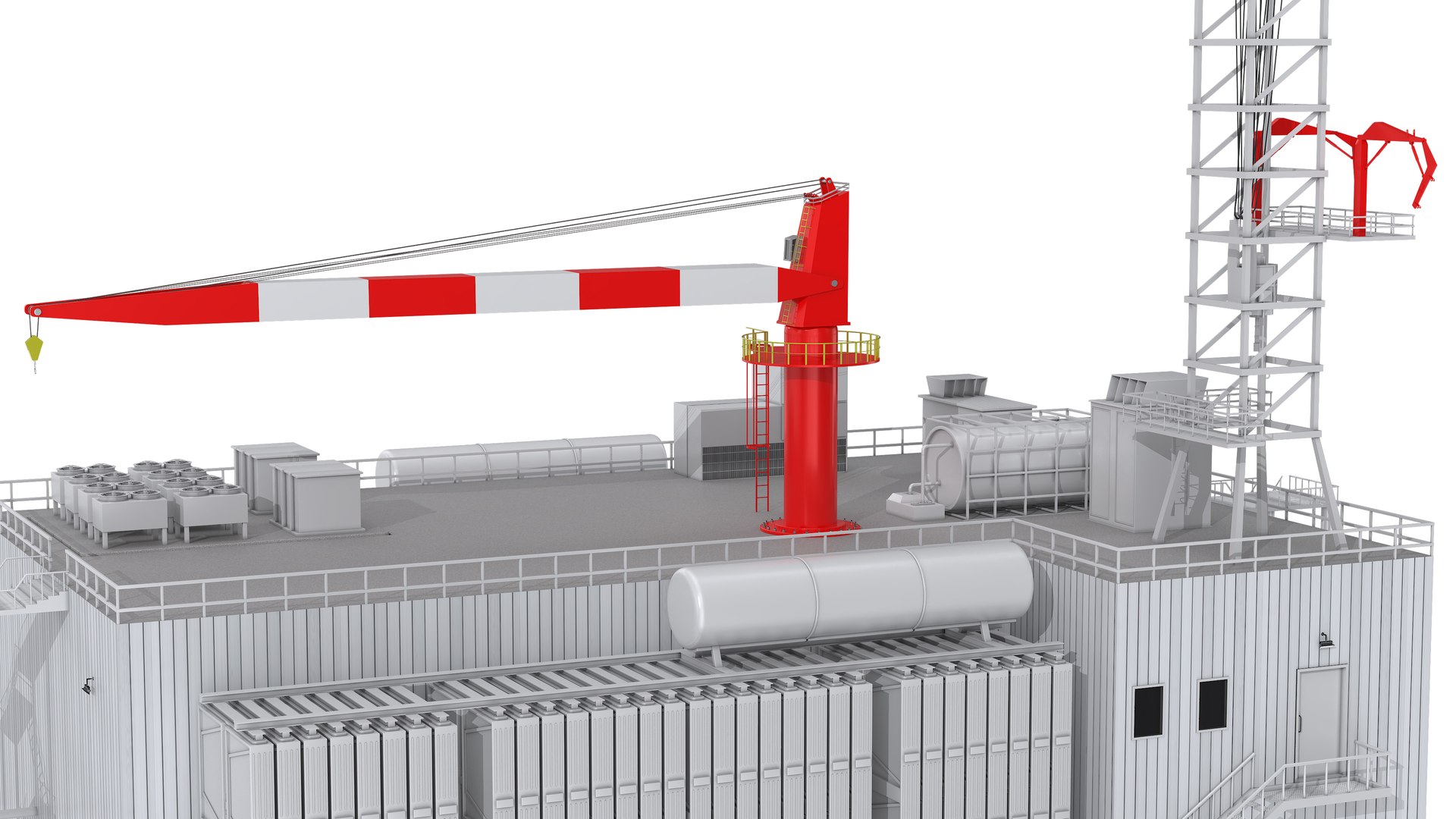 3D Offshore Substation Platform Model - TurboSquid 2410717