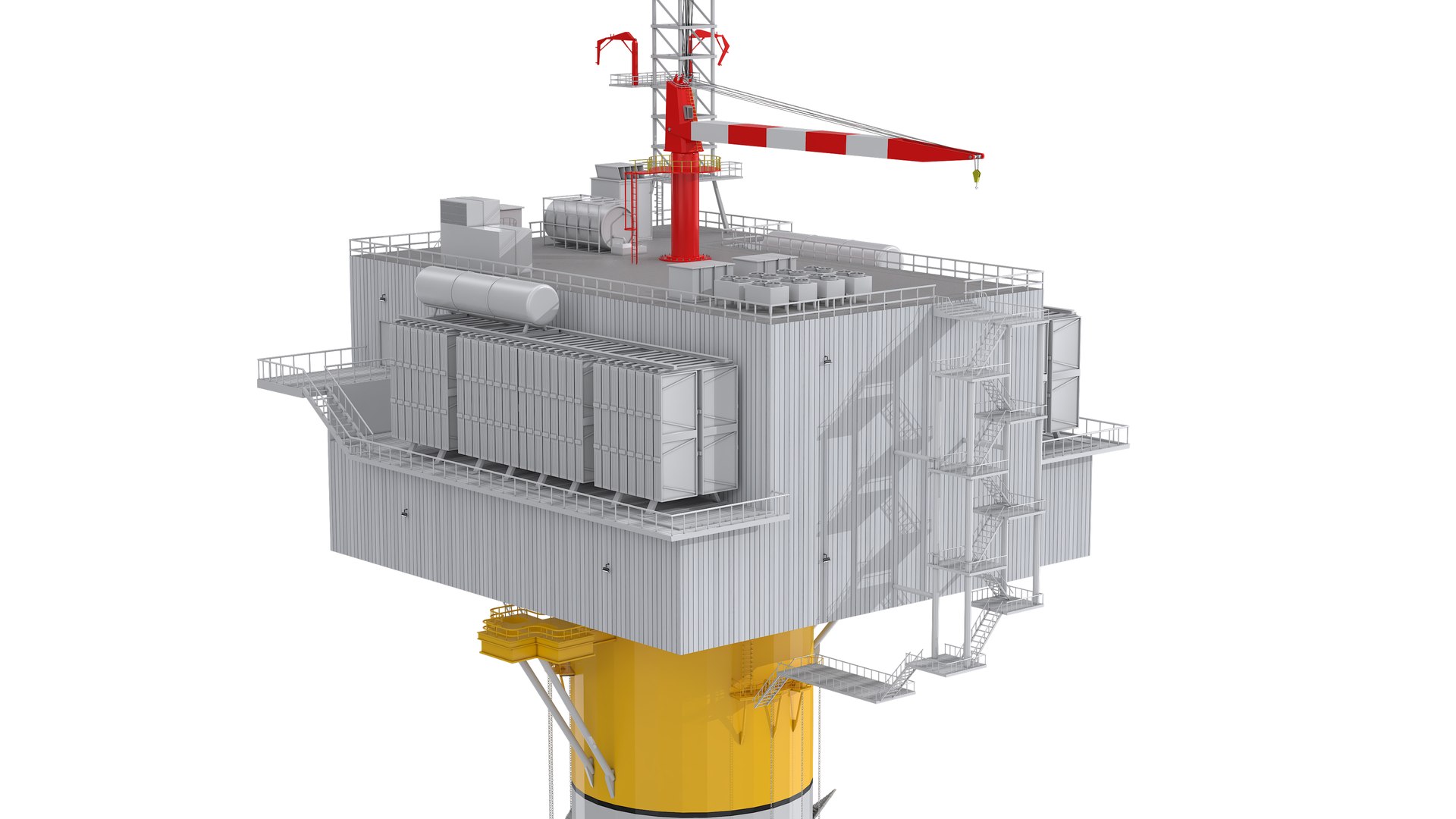 3D Offshore Substation Platform Model - TurboSquid 2410717