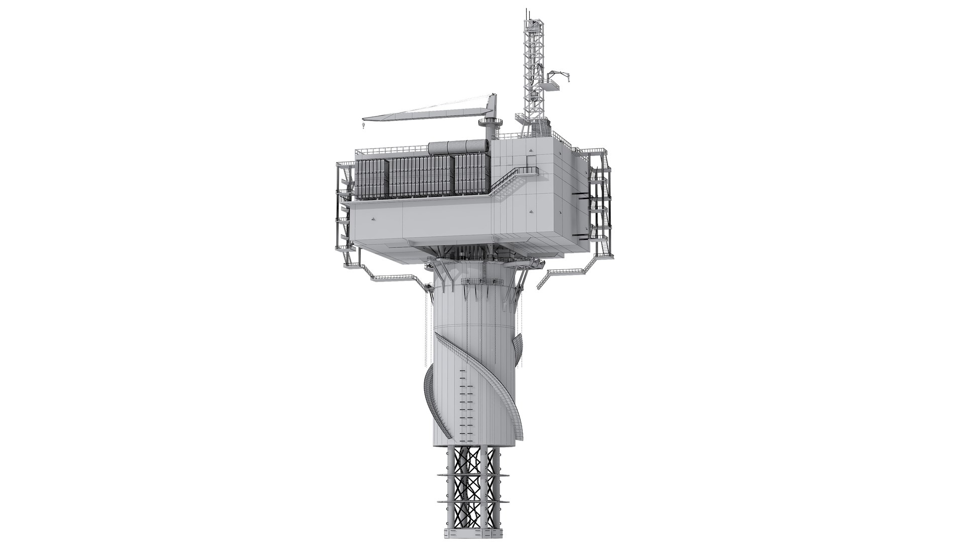 3D Offshore Substation Platform Model - TurboSquid 2410717