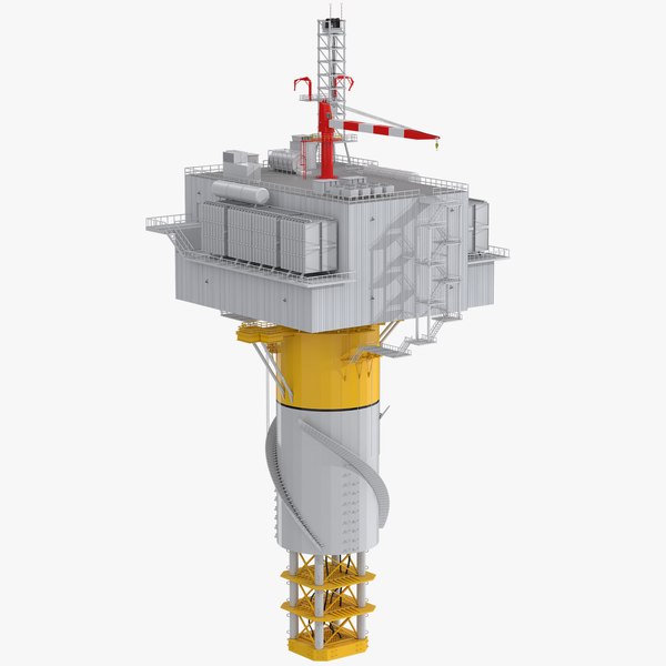 modelo 3d Plataforma de subestación marina - TurboSquid 2410717