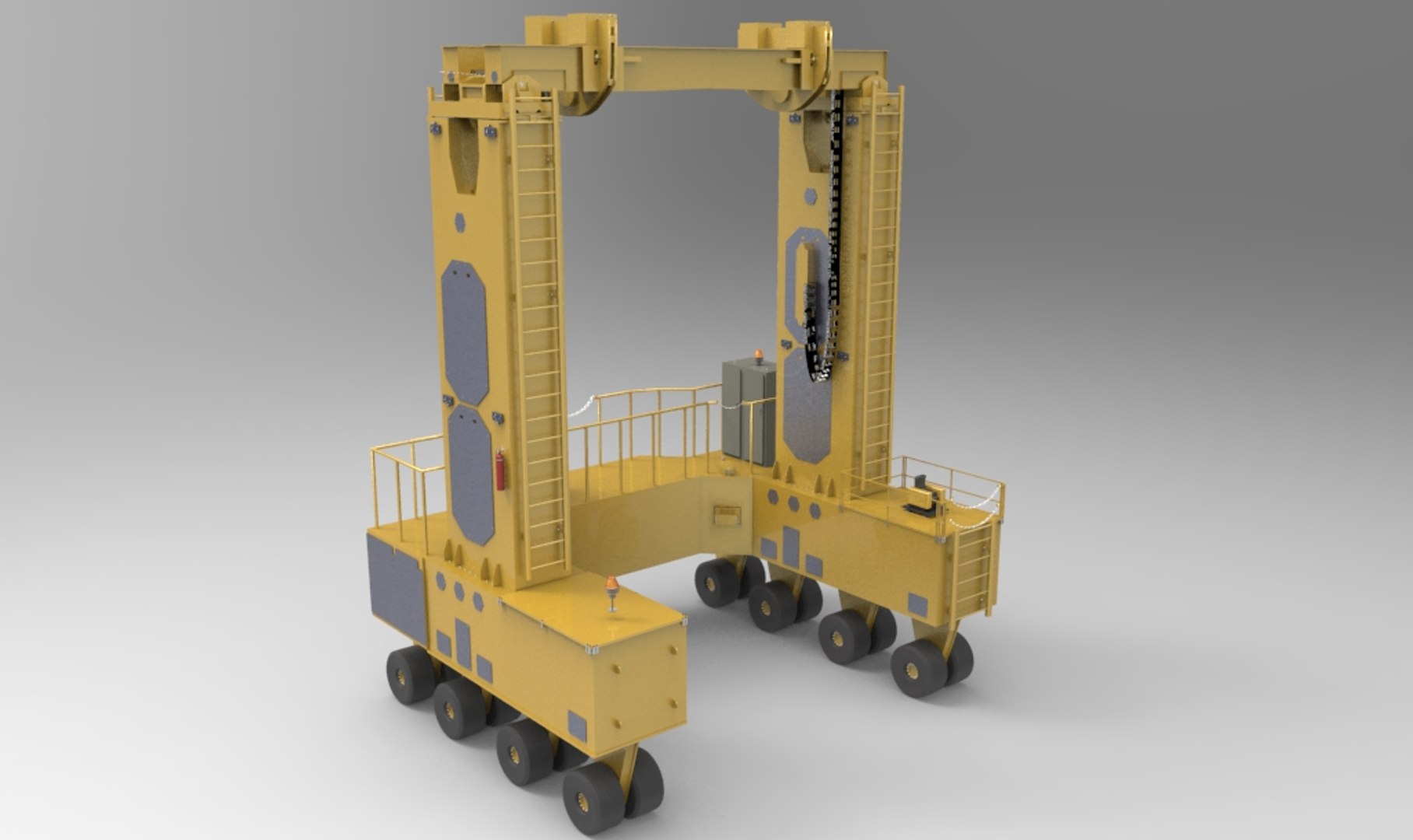 3D Model Chemical Cask Transporter - TurboSquid 2207567