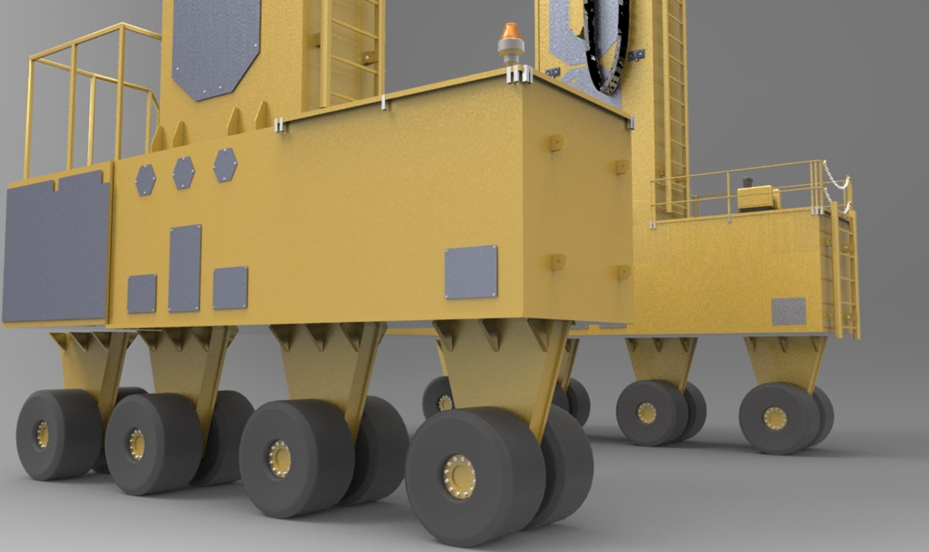 3D Model Chemical Cask Transporter - TurboSquid 2207567