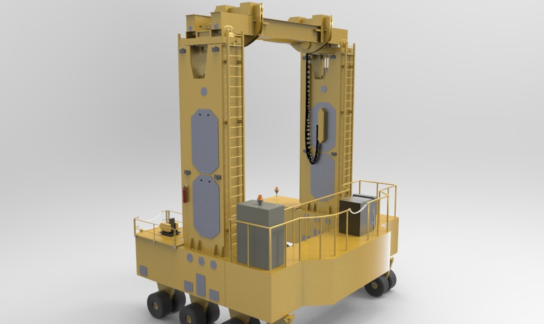 3D Model Chemical Cask Transporter - TurboSquid 2207567
