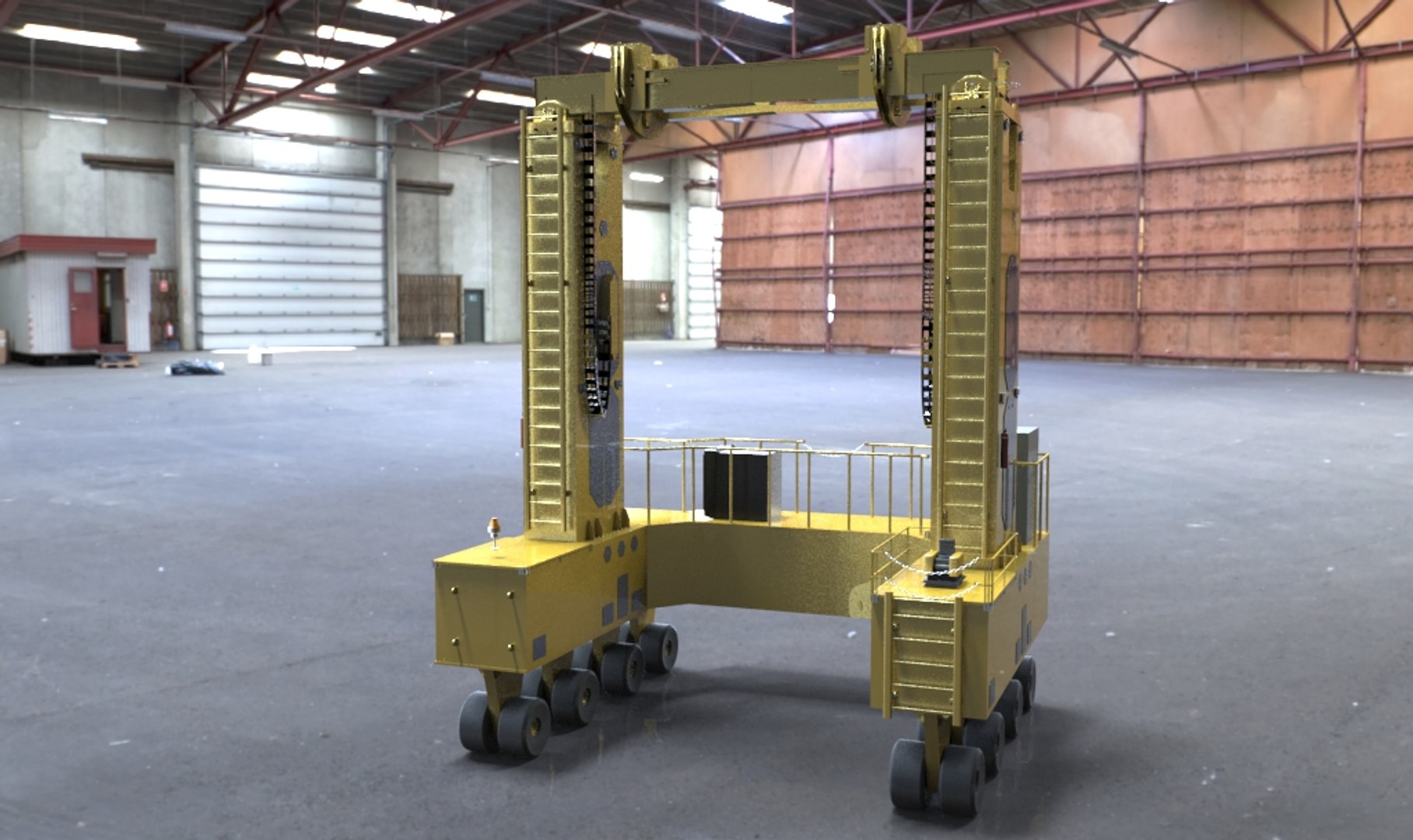 3D Model Chemical Cask Transporter - TurboSquid 2207567