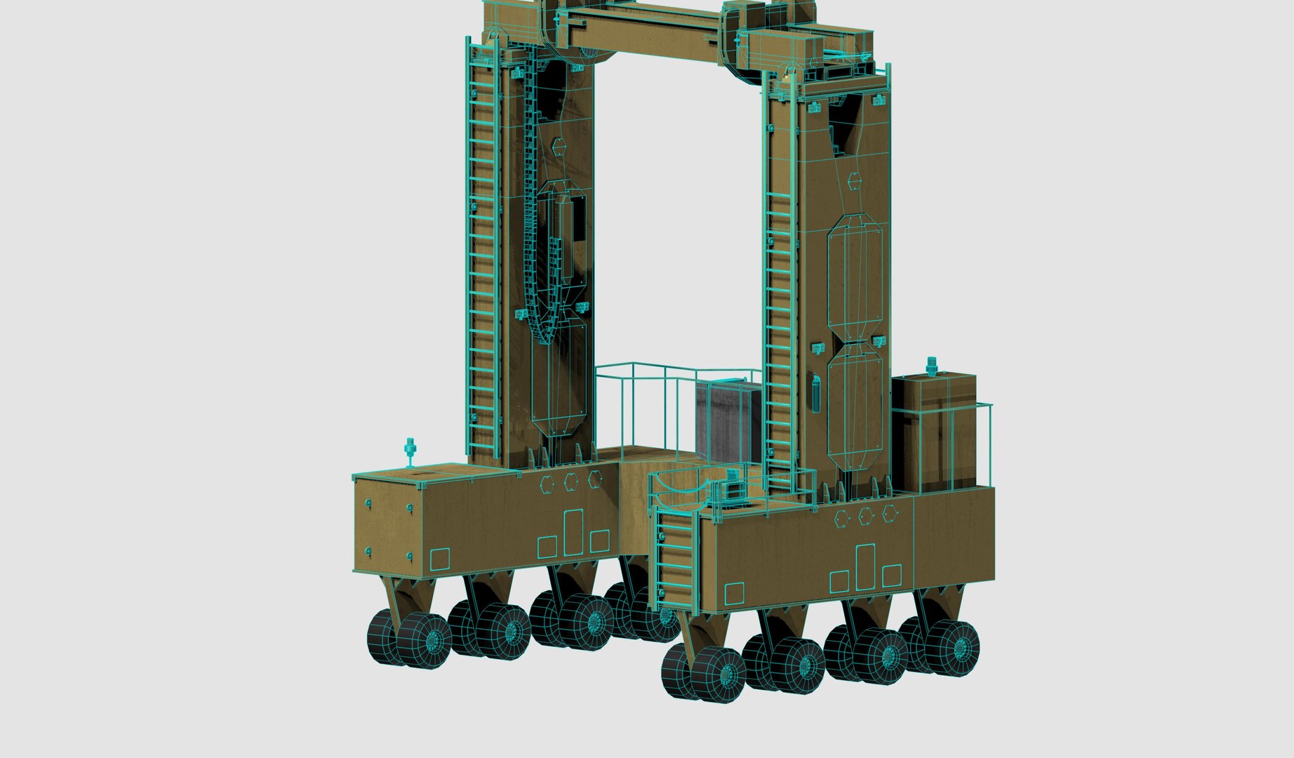 3D Model Chemical Cask Transporter - TurboSquid 2207567
