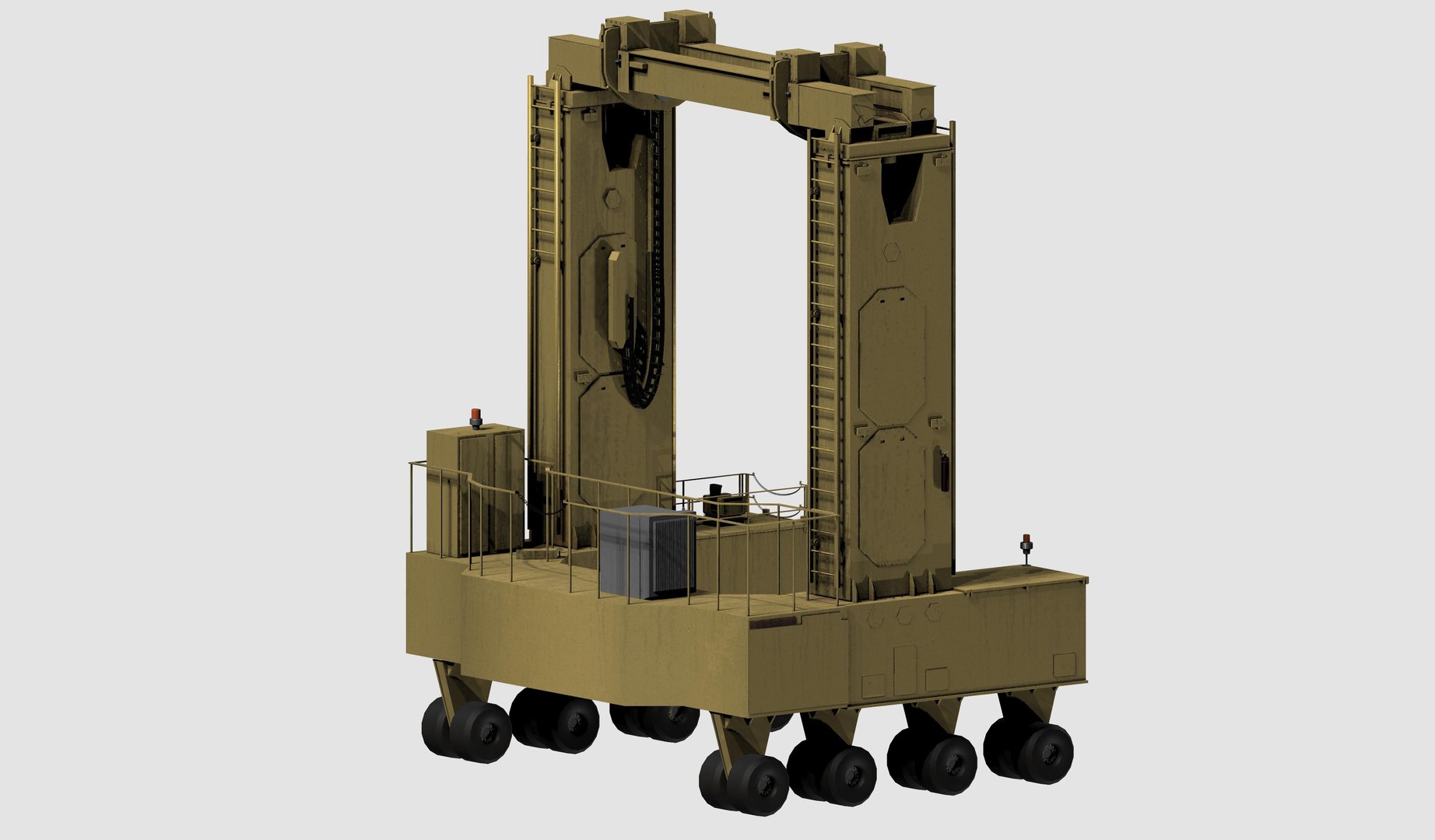 3D Model Chemical Cask Transporter - TurboSquid 2207567