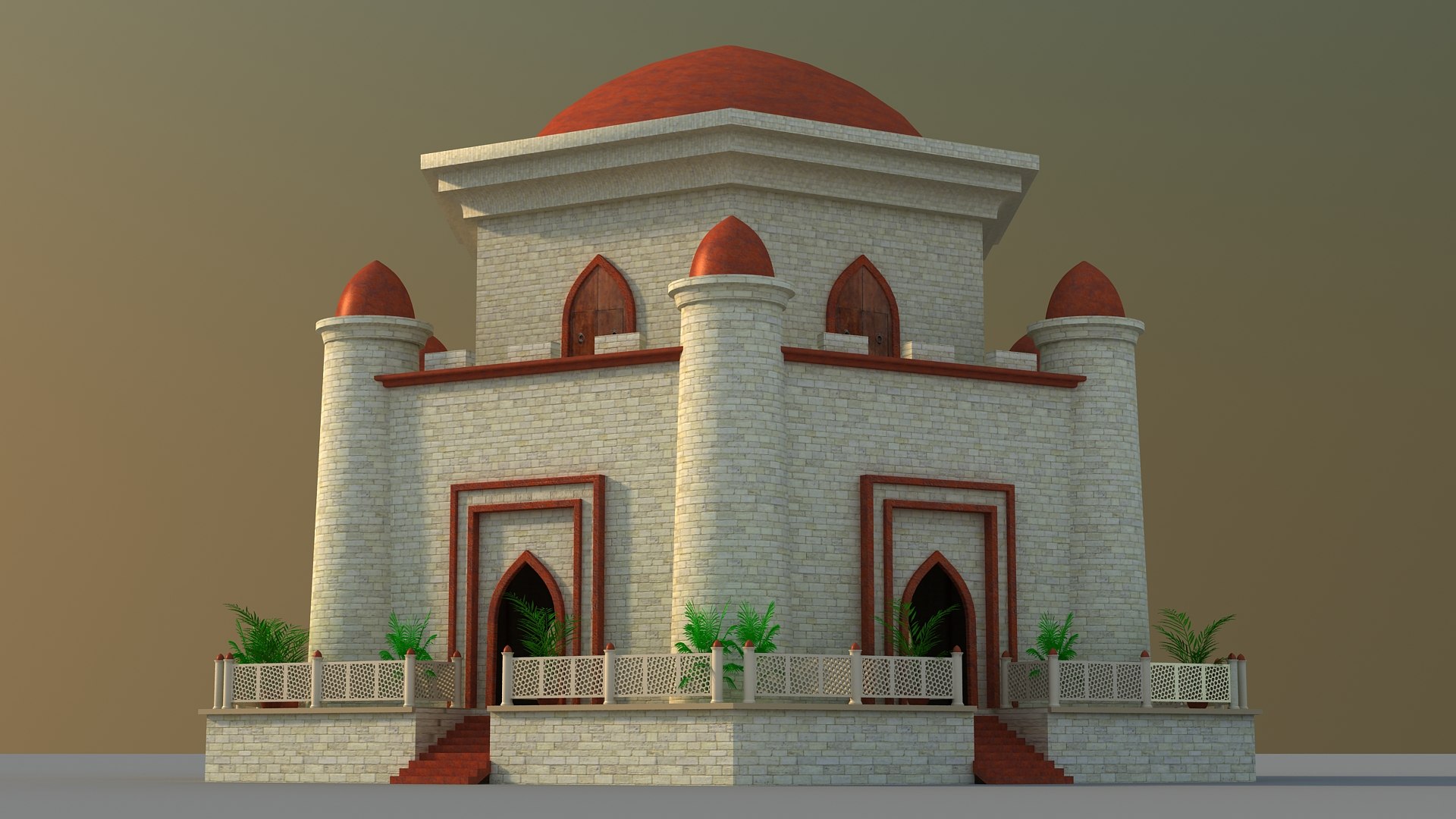 3D Arabic Palace - TurboSquid 1339026