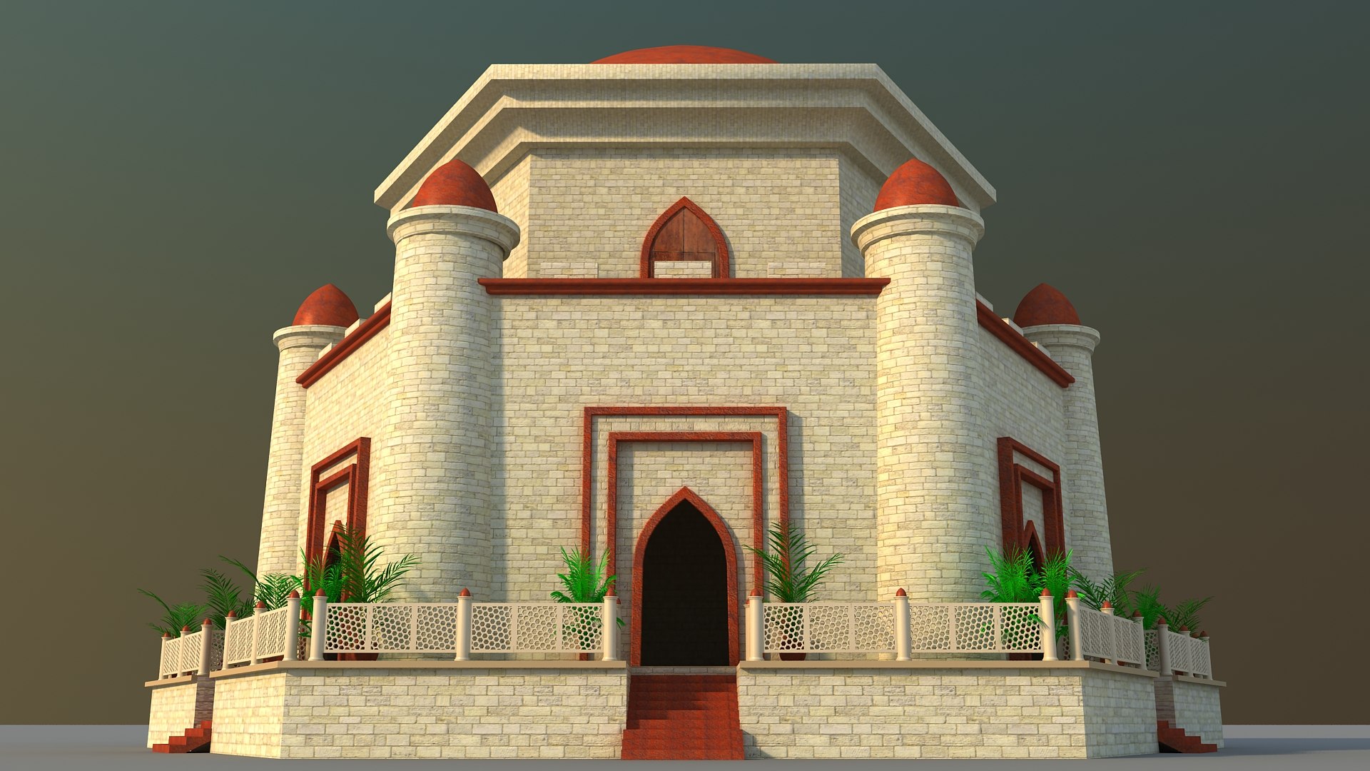 3D Arabic Palace - TurboSquid 1339026