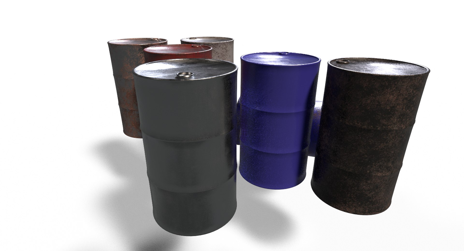 Steel Barrel Model - TurboSquid 1281638