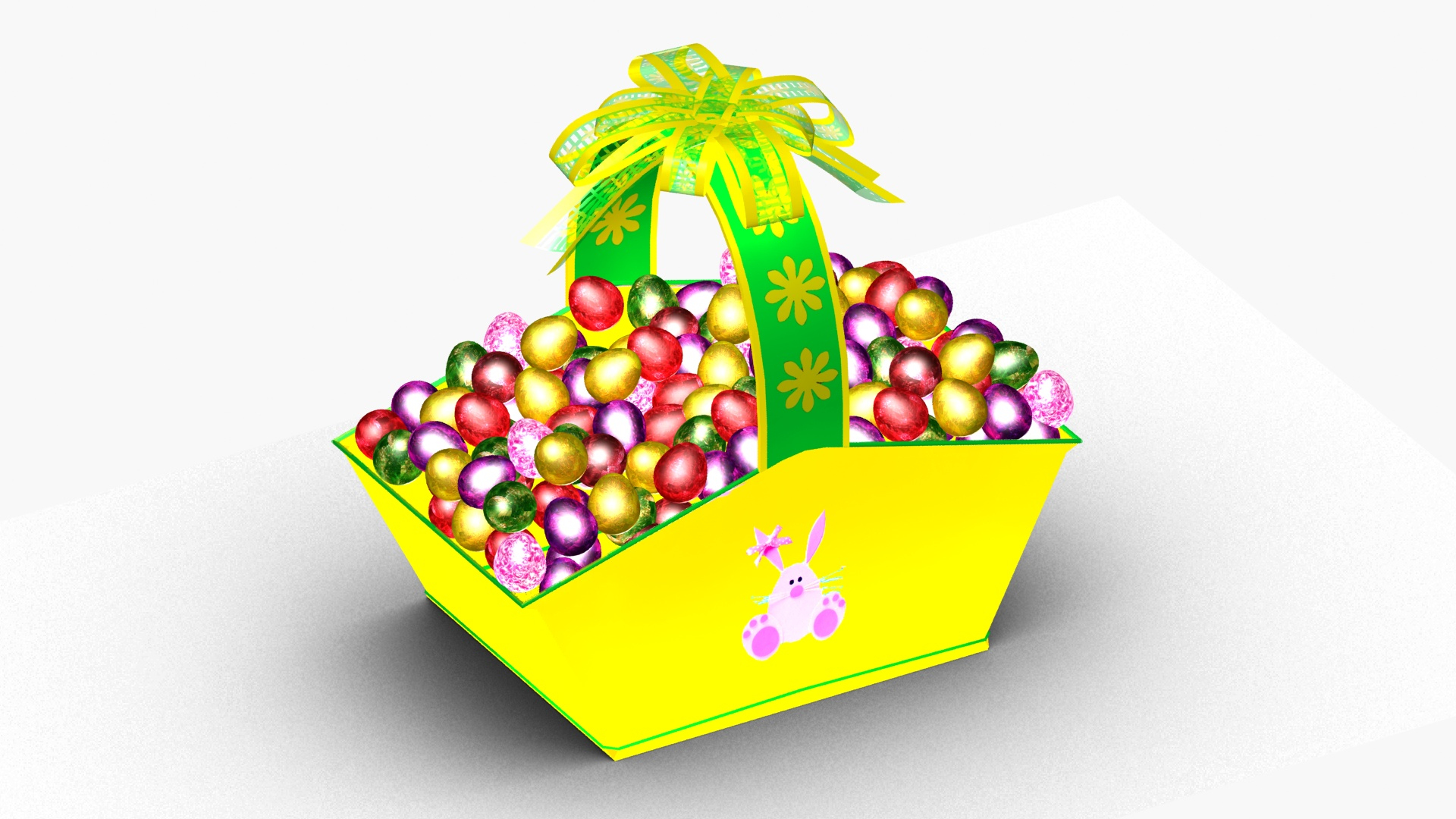 3D Easter Basket Model - TurboSquid 1875907