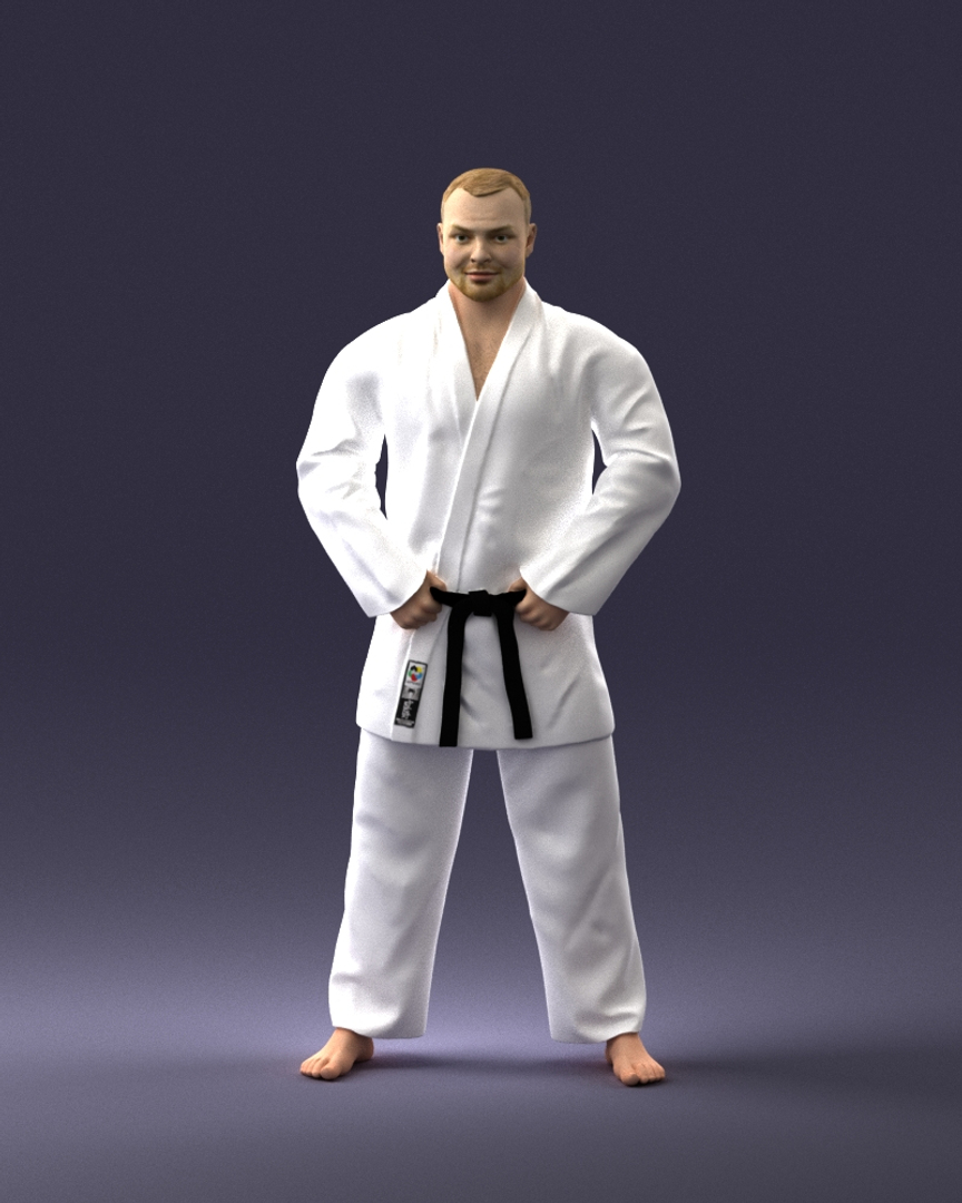 Karate Man 3D Model - TurboSquid 1475308