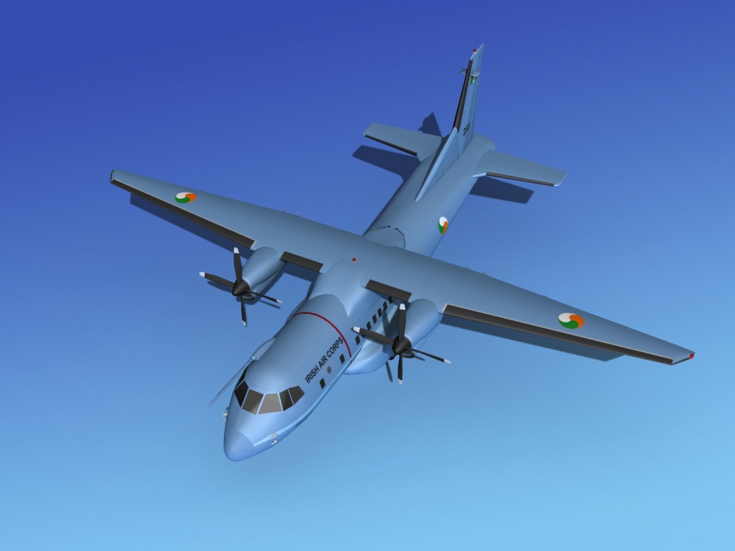 3d Propellers Casa Cn-235 Transport Model